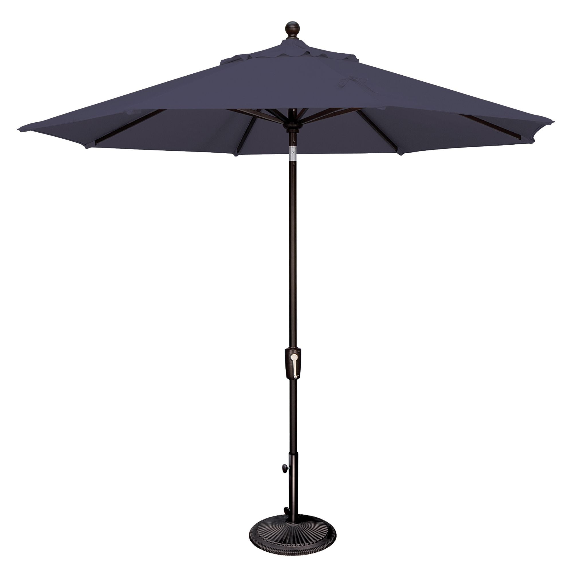 Simply Shade Catalina 108" Octagon Push Button Tilt Umbrella in Black ...