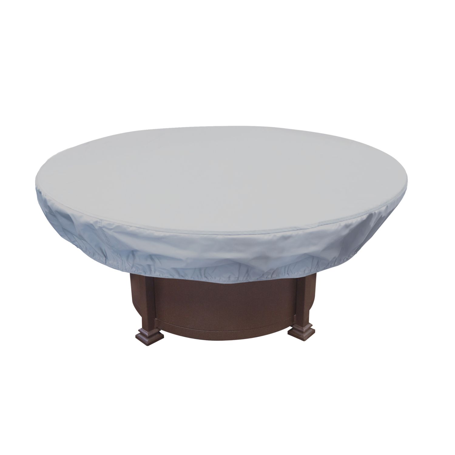 Simply Shade Polyester Protective Cover for Fire Pit/Ottoman in Gray ...
