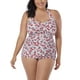 Simply Slim Women's Plus-Size Slimming Shirred Glam Sheath One-Piece Swimsuit - Walmart.com