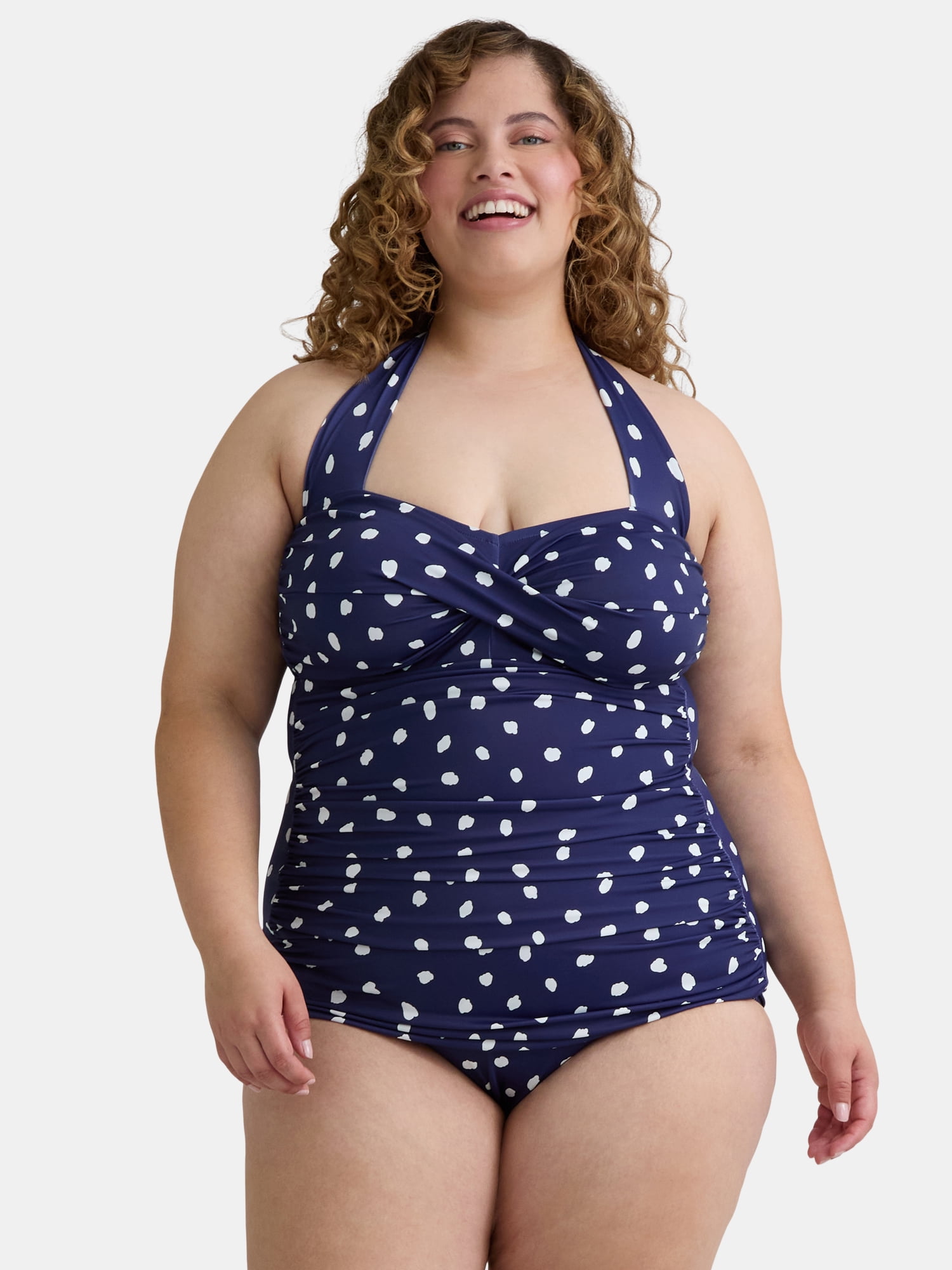 Simply Slim Women's and Women's Plus Glam Sheath One Piece Swimsuit, Sizes S-3X - Walmart.com