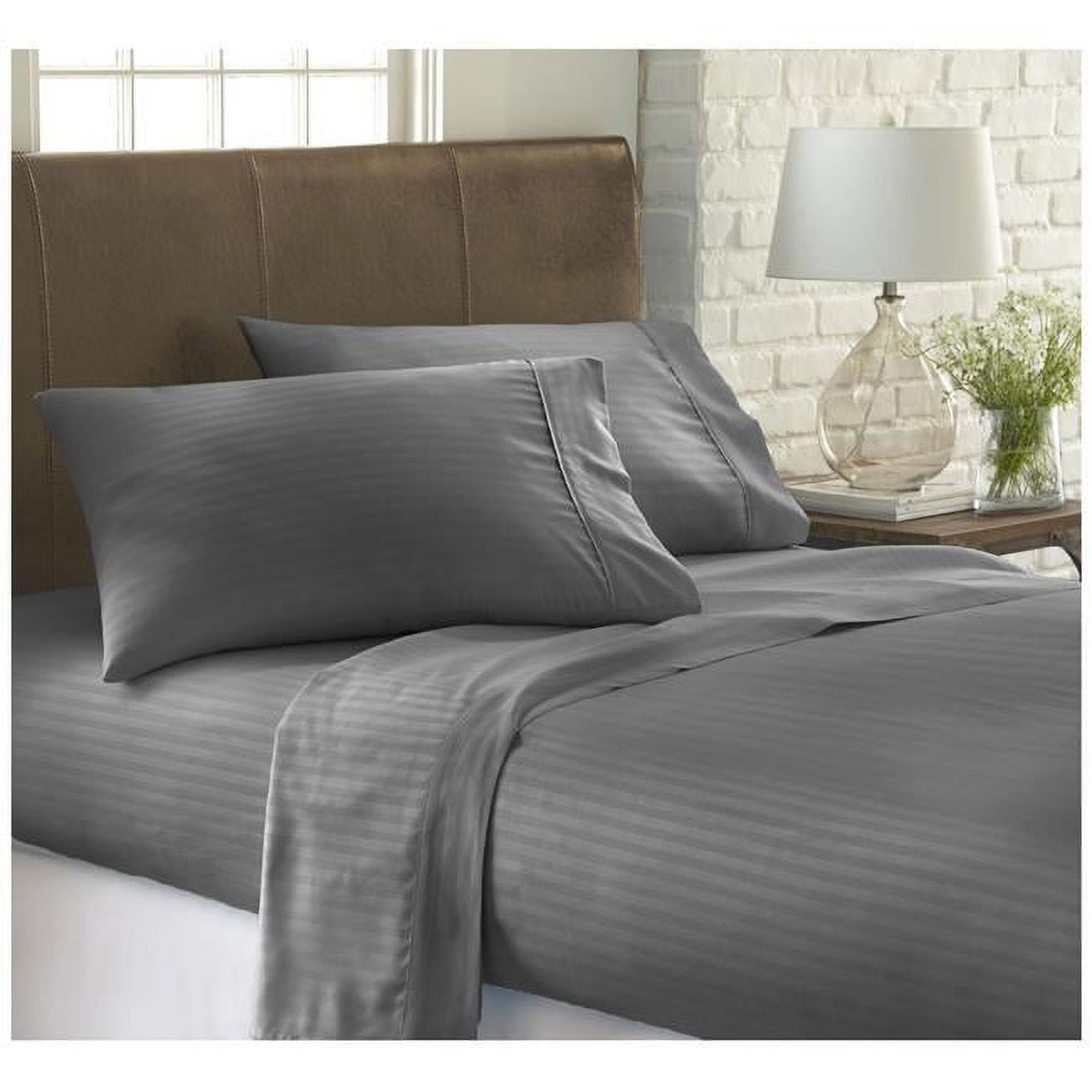 Simply Soft 4 Piece Embossed Bed Sheet Set by ienjoy Home - Walmart.com