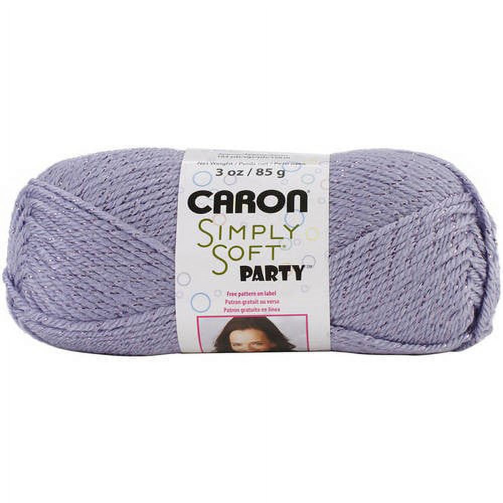 Simply Soft Party Yarn-violet Sparkle - Walmart.com