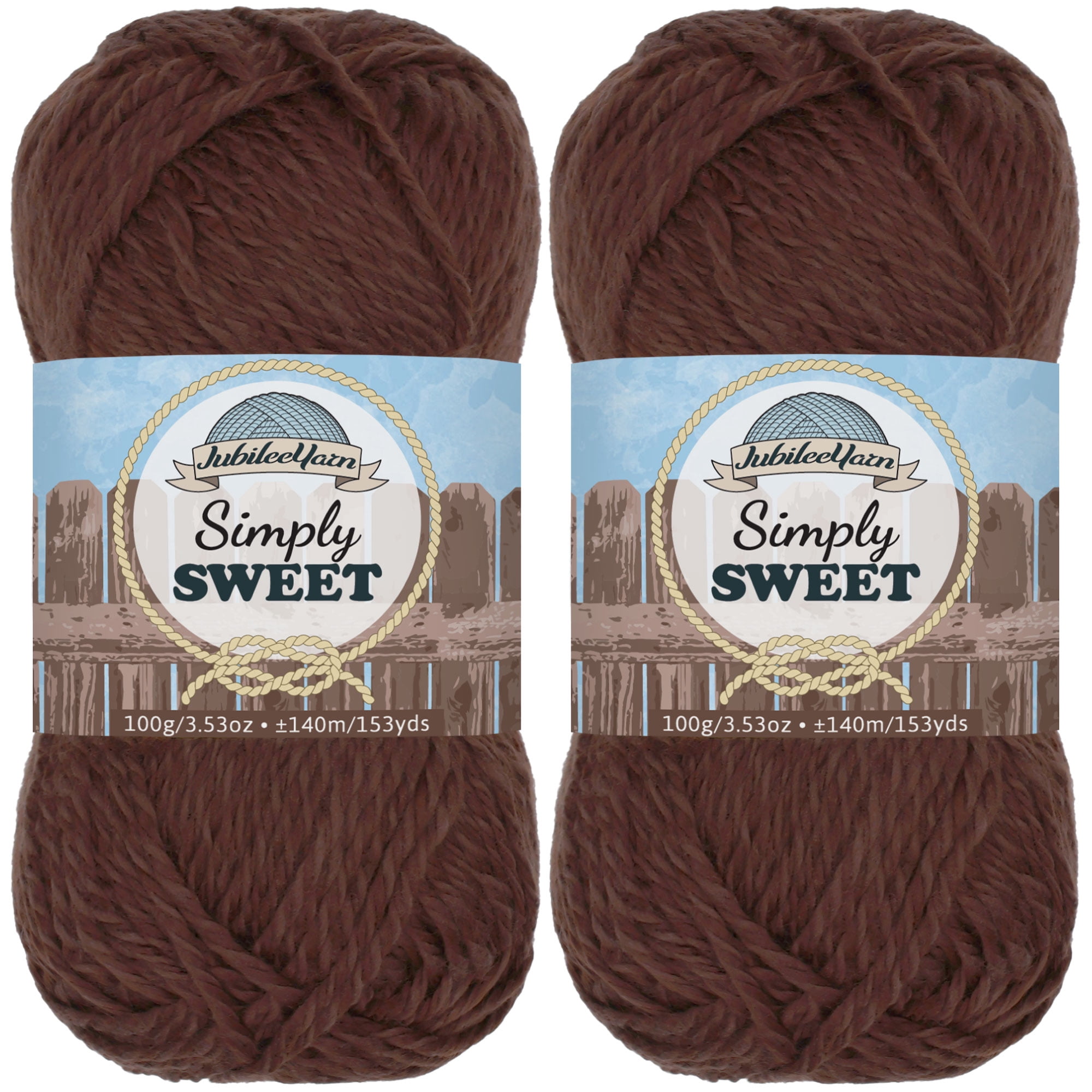 Simply Sweet Yarn - 2 Skeins - Plumwine - Color 410 - Walmart.com