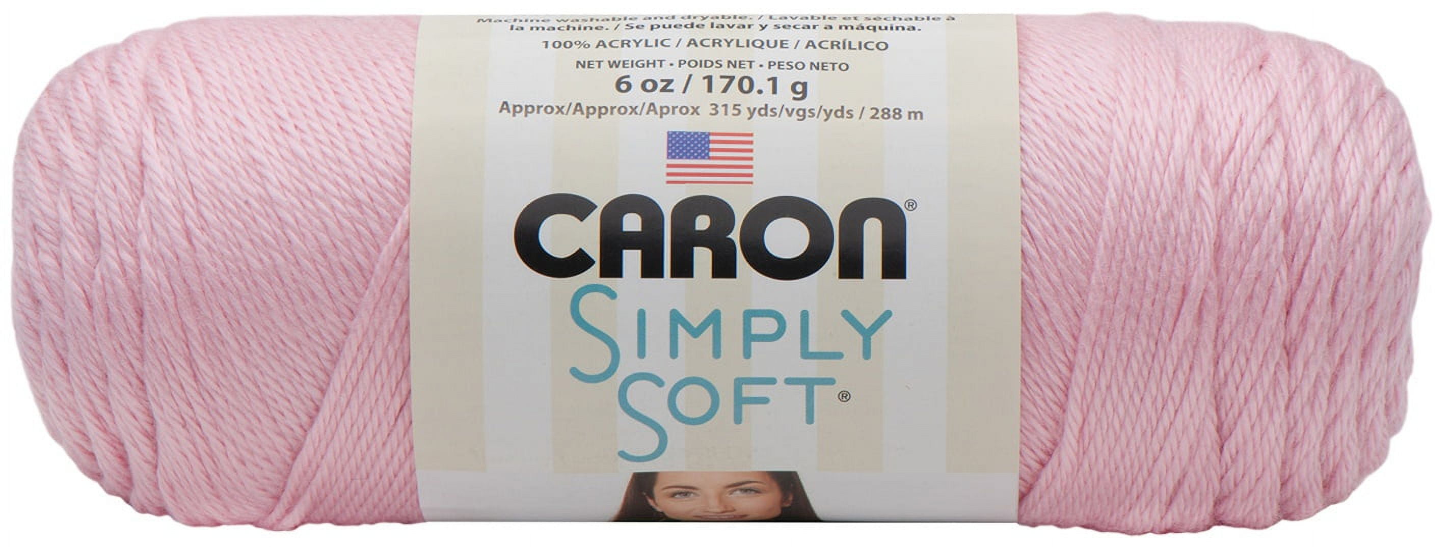 Spinrite Caron Simply Soft Solids Yarn - Soft Pink, 1 Pack of 15 Skein ...