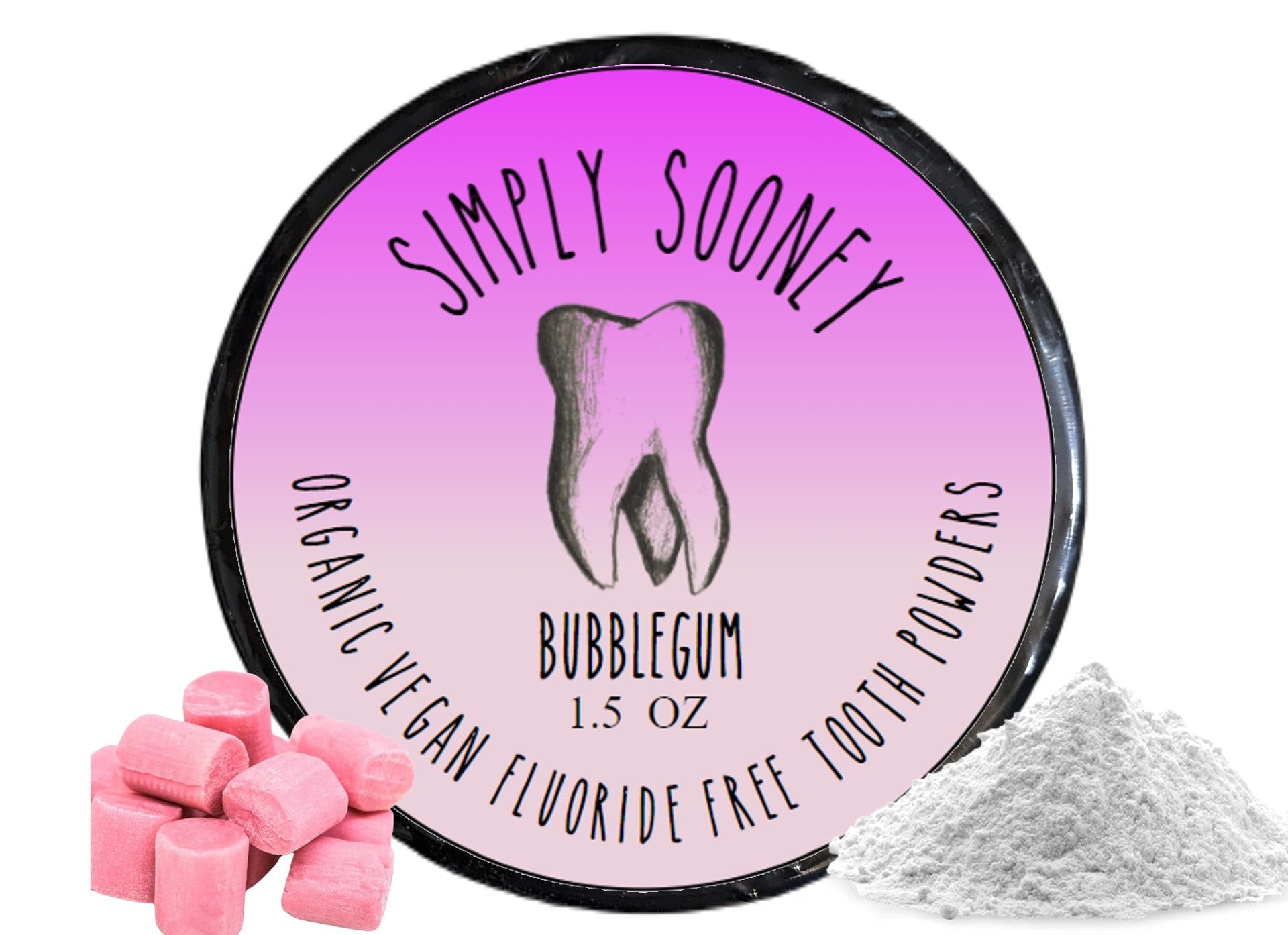 Simply Sooney Remineralizing Vegan DHF10 Mineral Tooth Powder I ...
