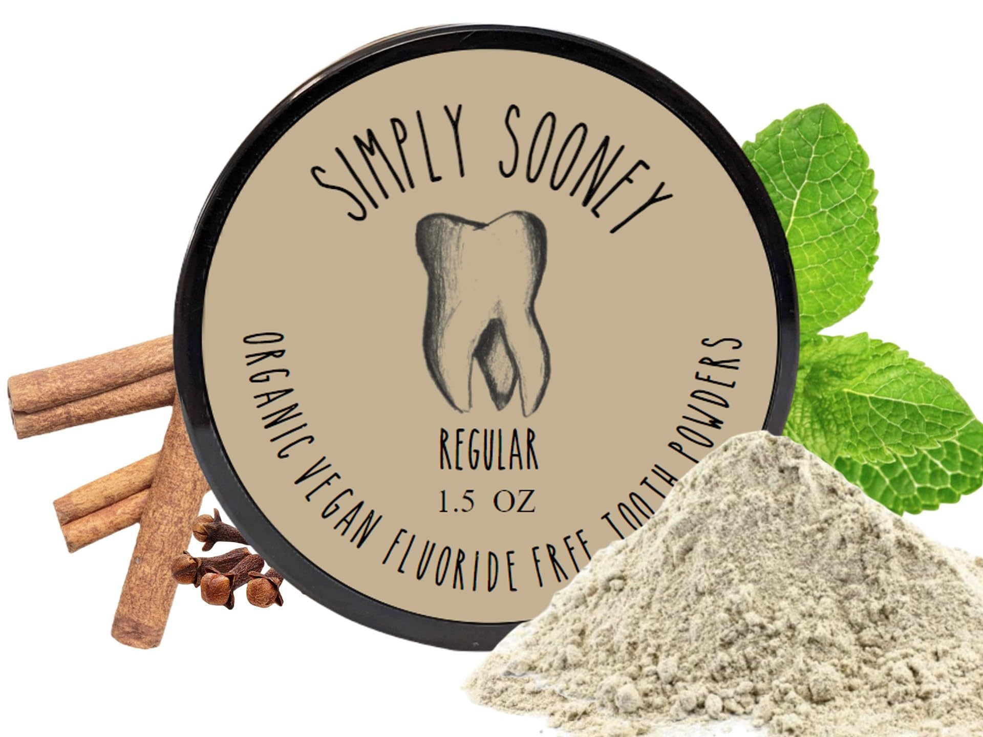 Simply Sooney Vegan Mineral MMF7 Tooth Powder I Regular Formula I ...