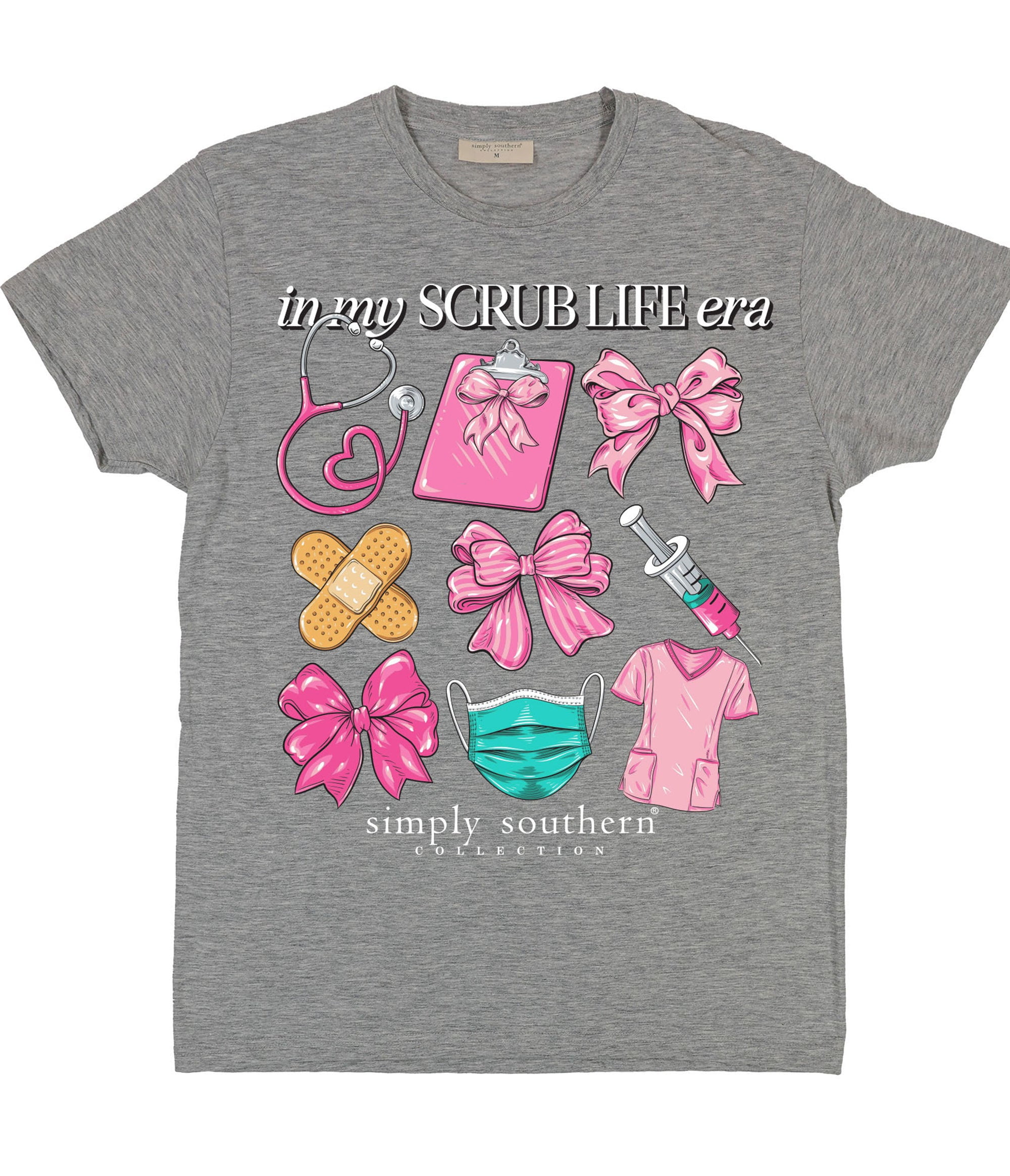 Simply Southern In My Scrub Life Era Nurse T-Shirt - Walmart.com