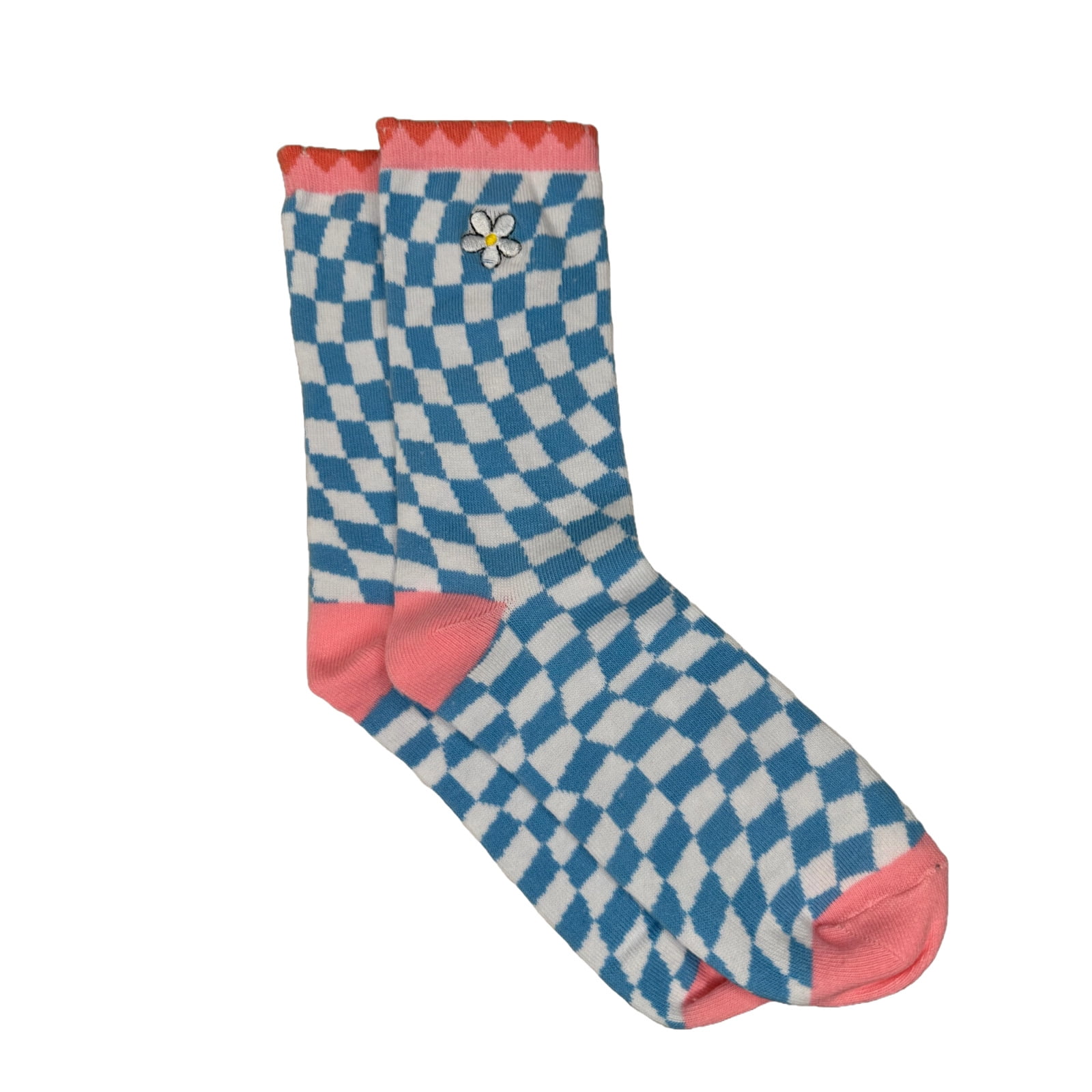 Simply Southern Ladies Blue White Checkered Socks 0124-SOCK-BLCHK ...