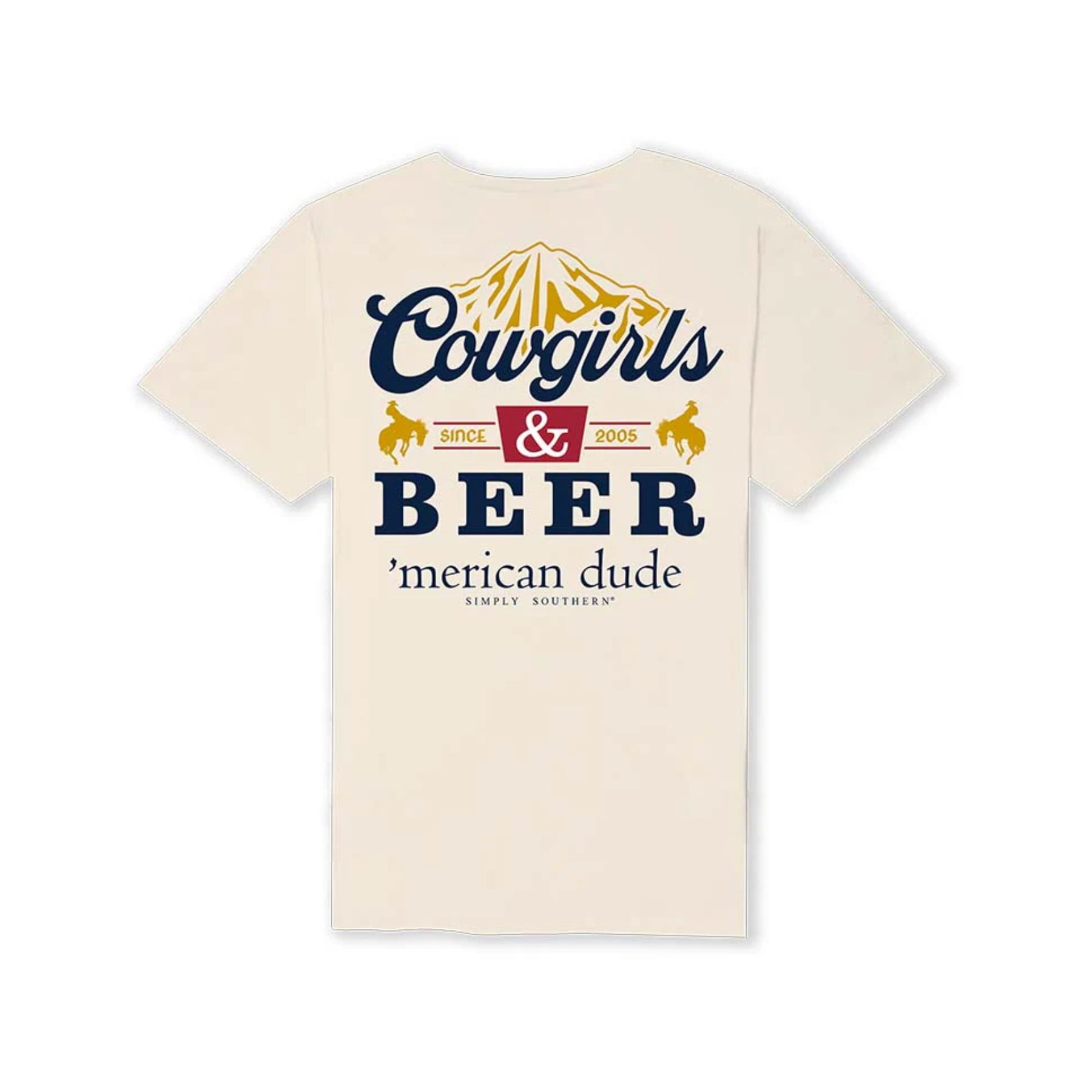 Simply Southern Men's 'Cowgirl Beer' Wisp Tan T-Shirt MN-SS-COWGIRLS ...