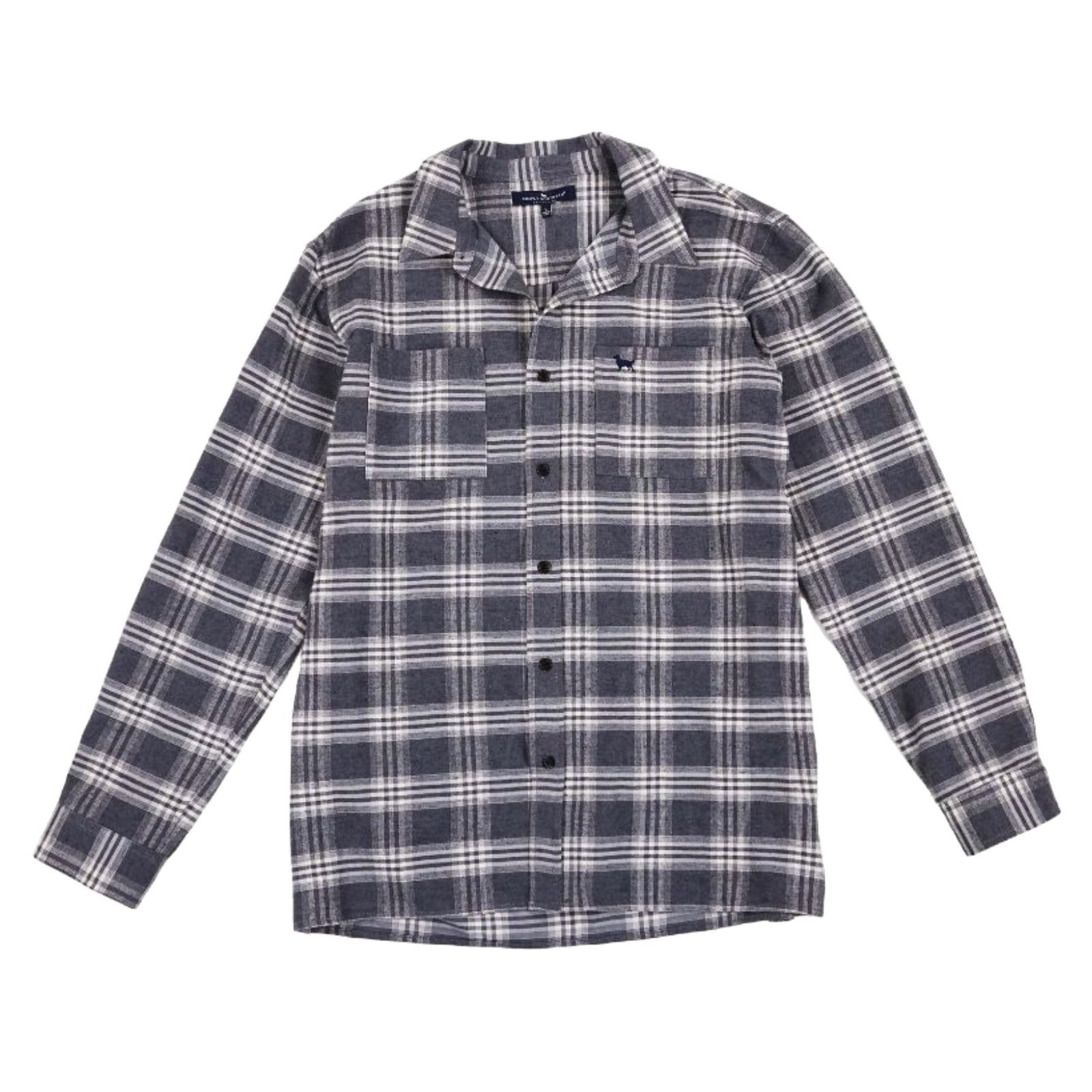 Simply Southern Men's Plaid Grey Button Down Shirt 0224-MN-SHKT-GRYPLD ...