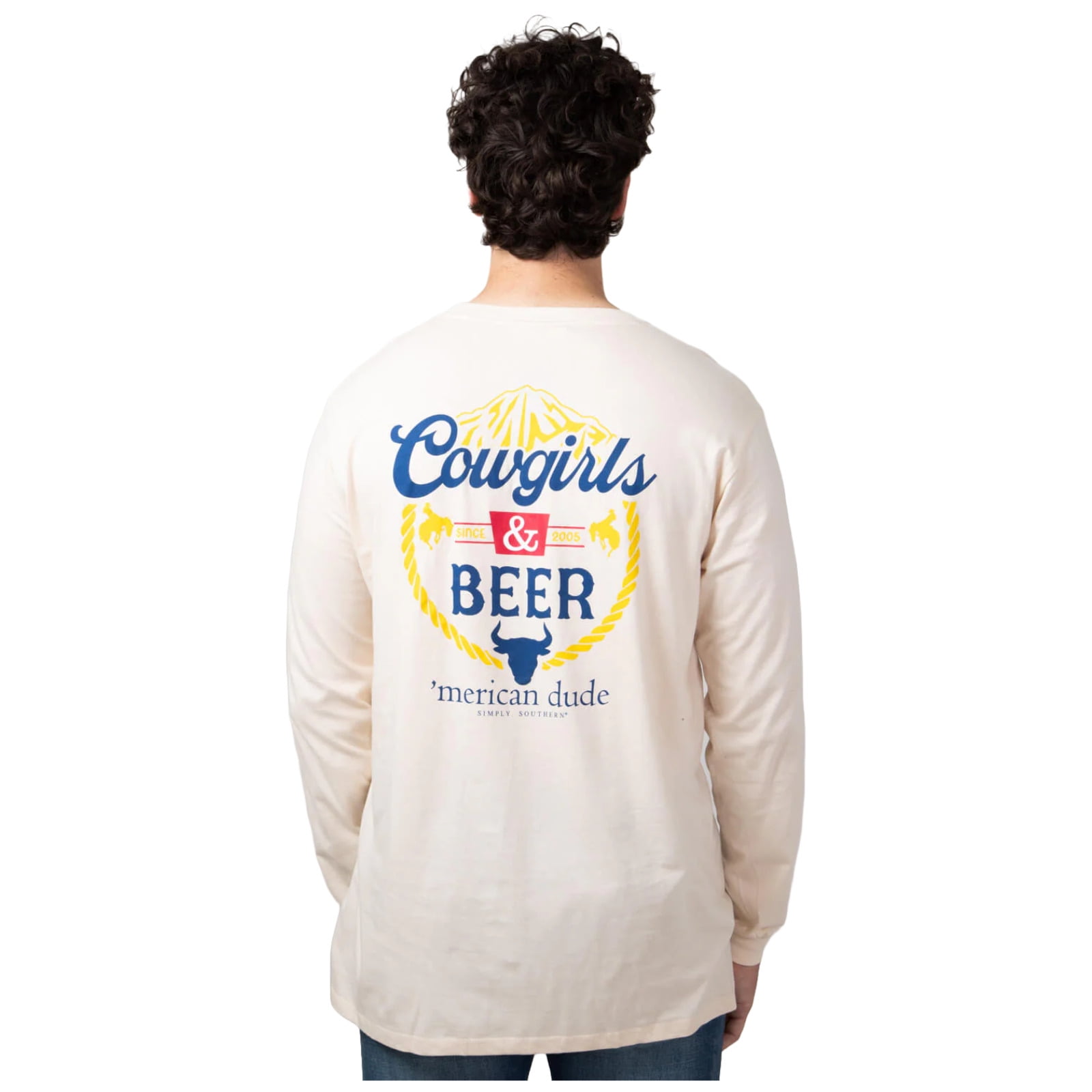 Simply Southern Men's Tan Cowgirls Whisper T-Shirt MN-LS-COWGIRLS ...