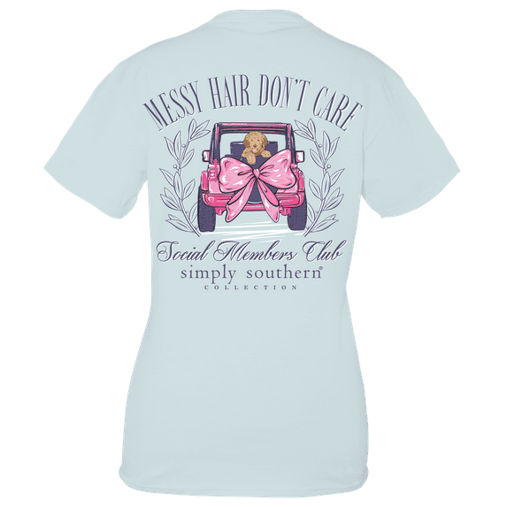Simply Southern Messy Hair Members Club T-Shirt - Walmart.com