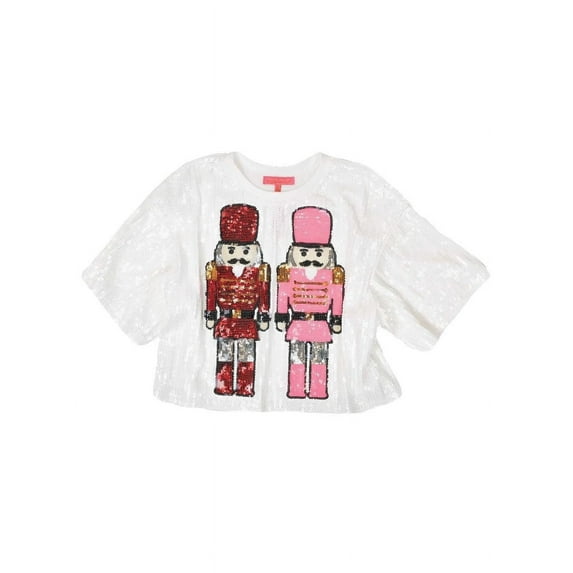 Simply Southern Preppy Sequins Nutcrackers Holiday Top T-Shirt ...