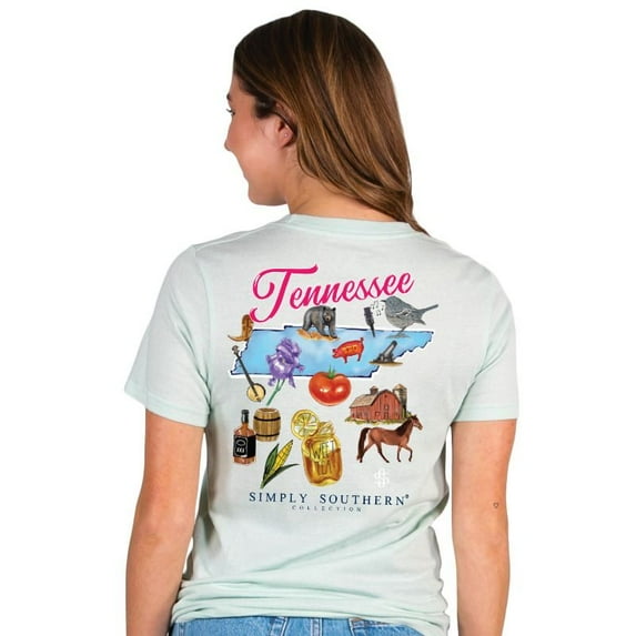 Simply Southern Preppy Tennessee Breeze T-Shirt - Walmart.com