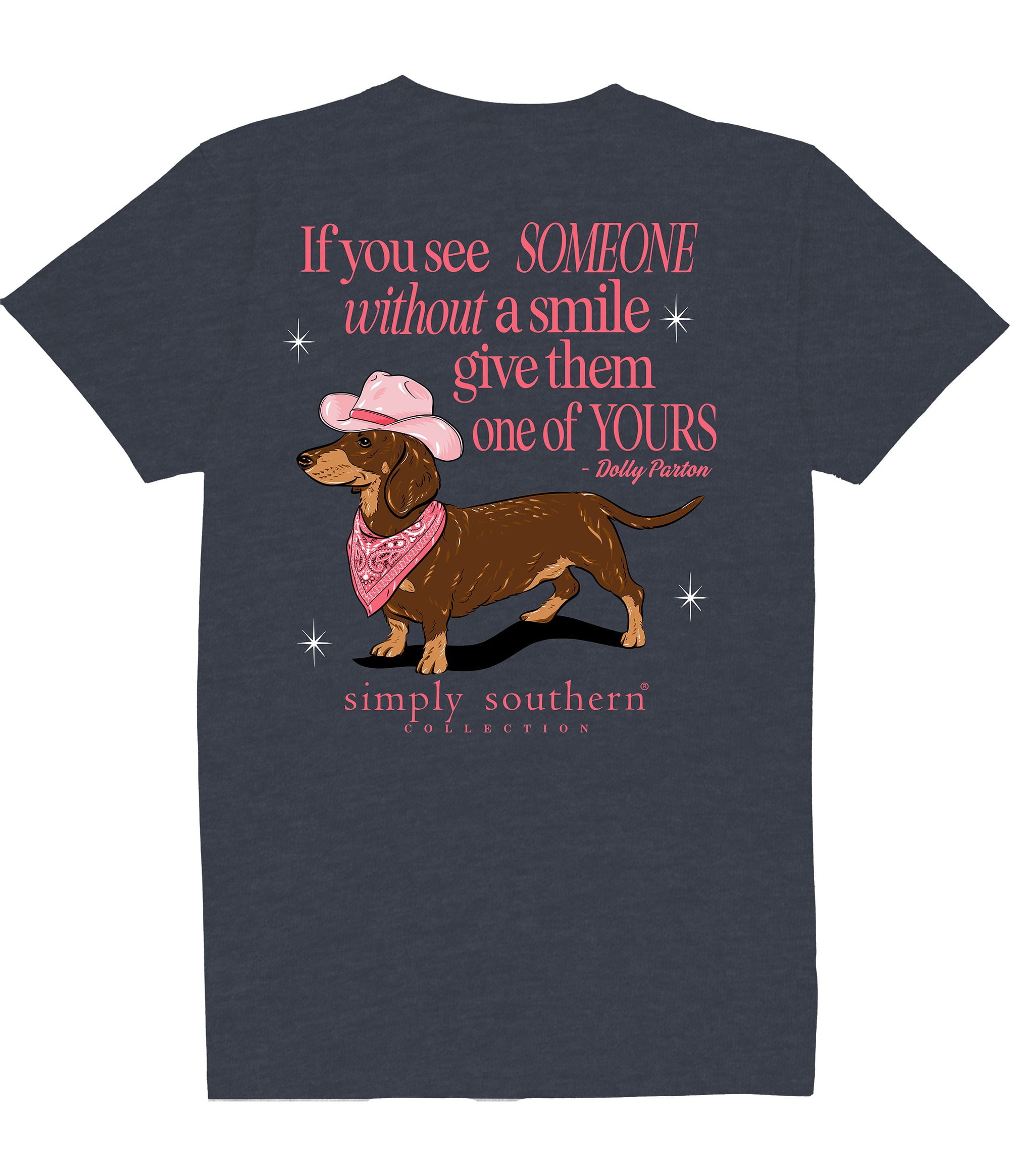 Simply Southern Smile Cowboy Dog T-Shirt - Walmart.com