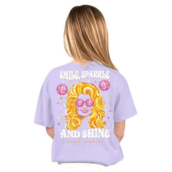 Simply Southern Smile Shine Aster T-Shirt - Walmart.com