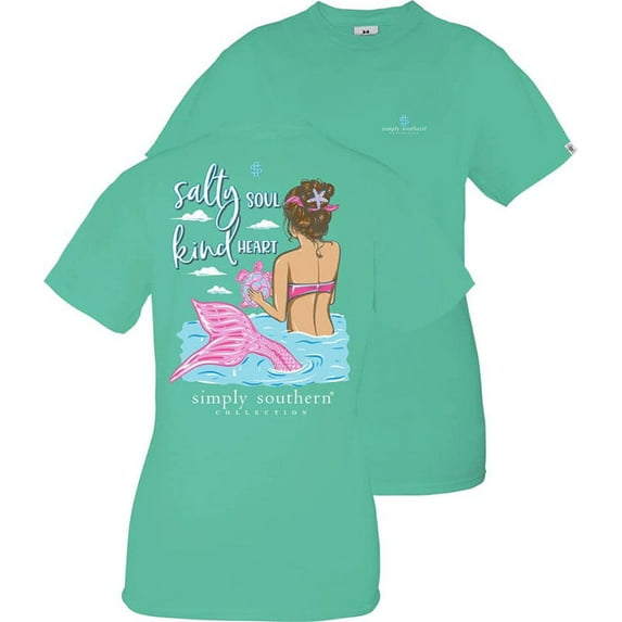 Simply Southern Soul Kind Heart Mermaid T-Shirt - Walmart.com