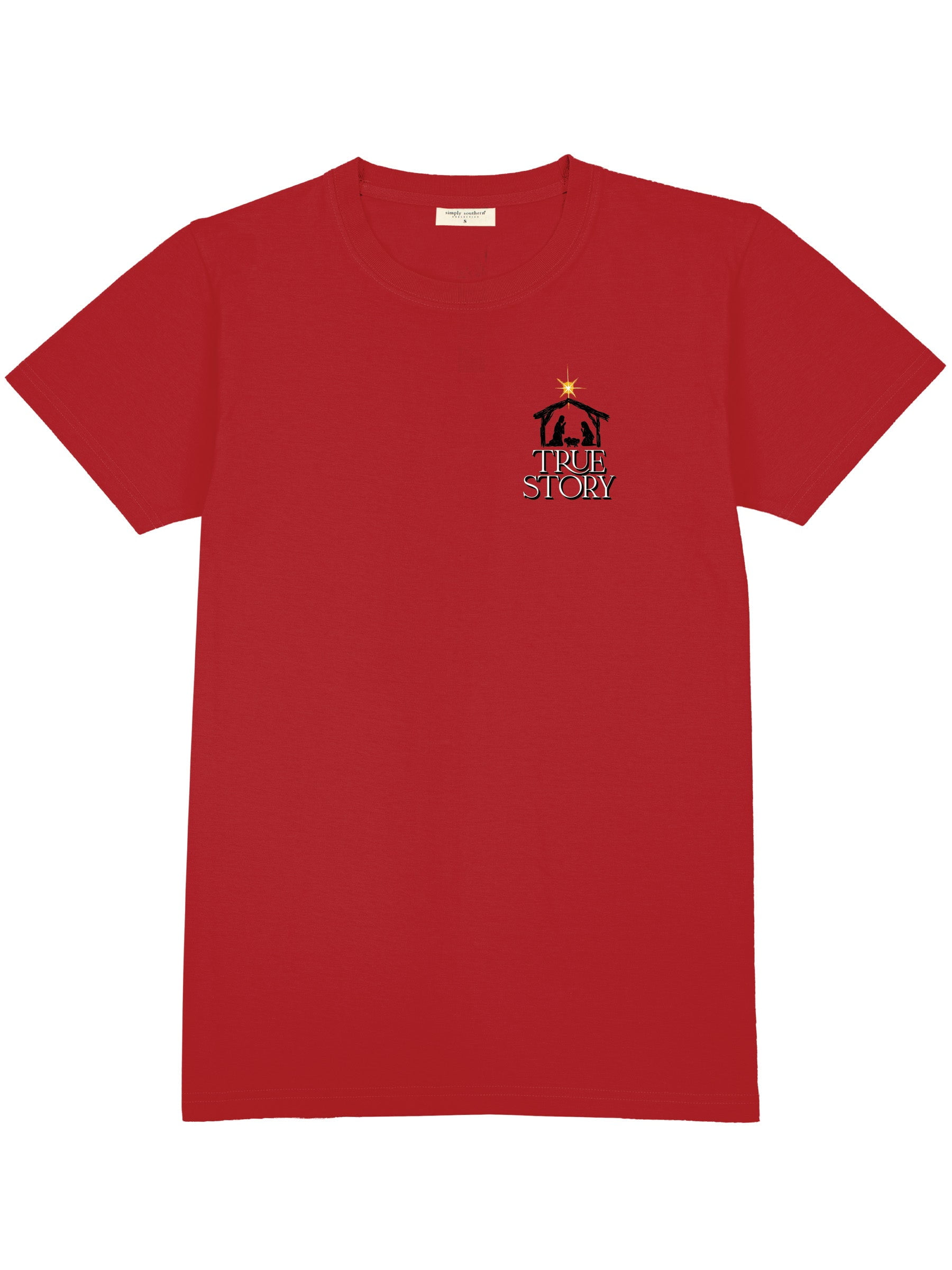 Simply Southern True Love Cross Holiday T-Shirt - Walmart.com