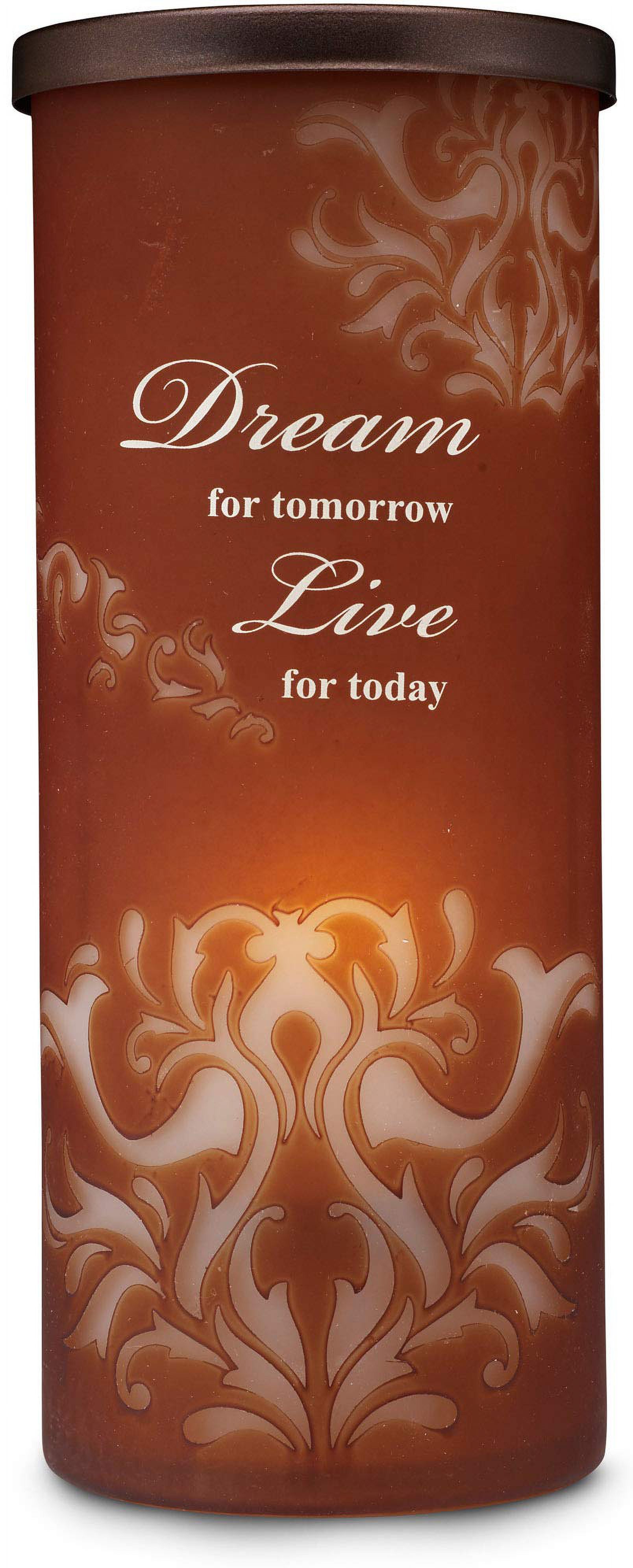 Simply Stated by Pavilion 10-Inch Cylinder Amber Candle Holder, Dream ...