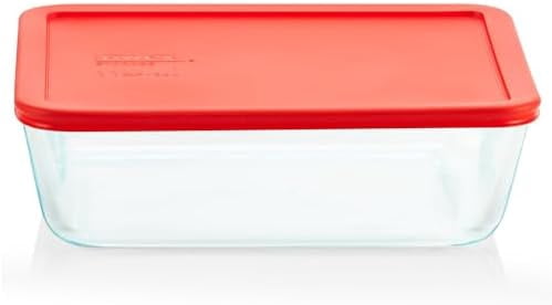 Simply Store Glass Food Storage Container, Snug Fit Non-Toxic Plastic ...