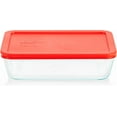 Simply Store Glass Food Storage Container, Snug Fit Non-Toxic Plastic ...