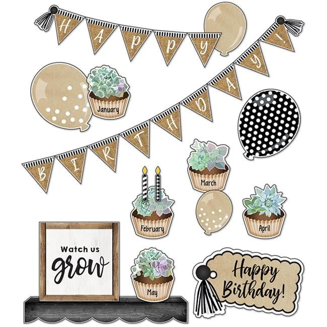 Simply Stylish Birthday Bulletin Board Set - Walmart.com