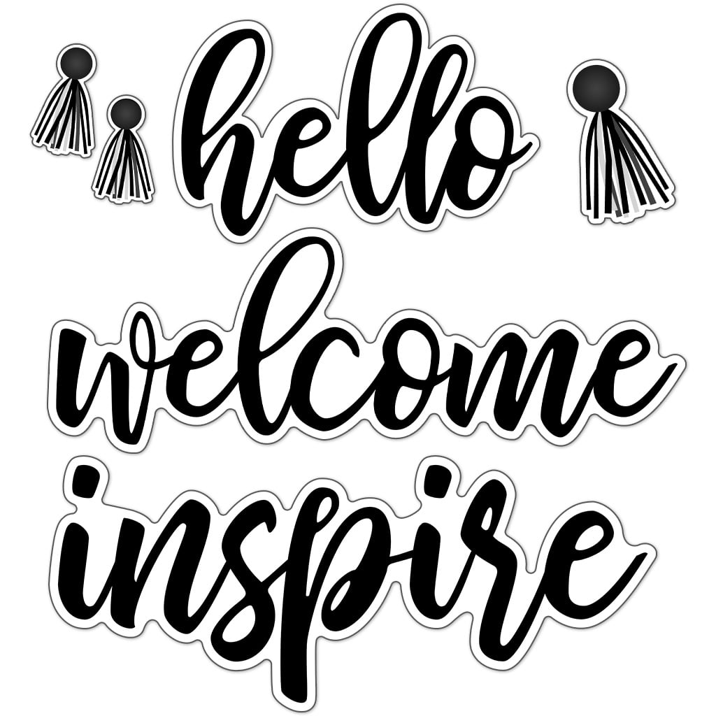 Simply Stylish Script Words: Hello Bulletin Board Set (Wallchart ...