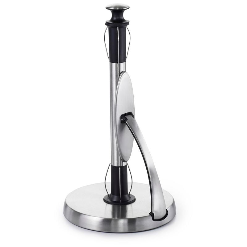 Simply Tear Paper Towel Holder: Freestanding Black Kitchen Roll Holder ...