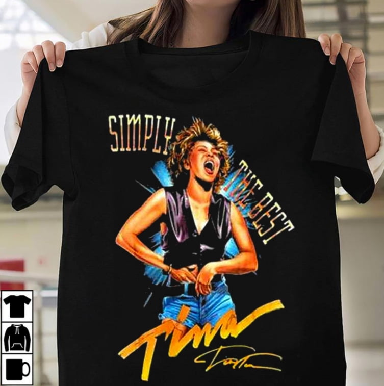 Simply The Best Tina Turner 1939 2023 signature t shirt, custom shirt ...