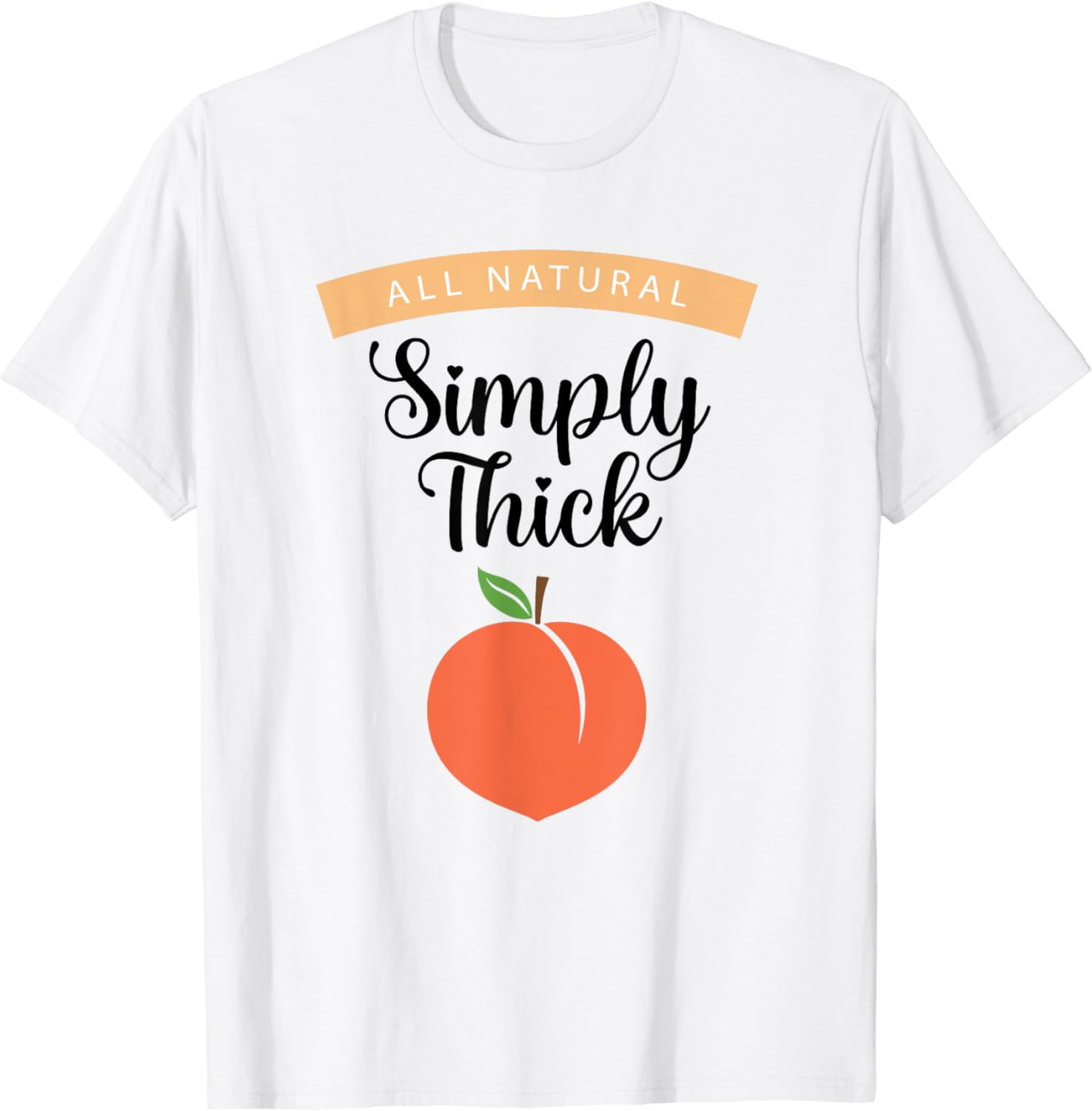 Simply Thick Peach Body Positivity T-Shirt - Walmart.com