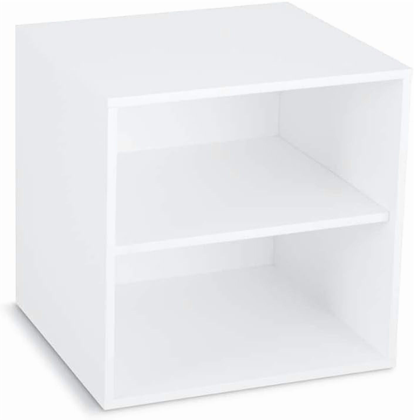 Simply Tidy 16”; White Modular Cube with Shelf - Walmart.com