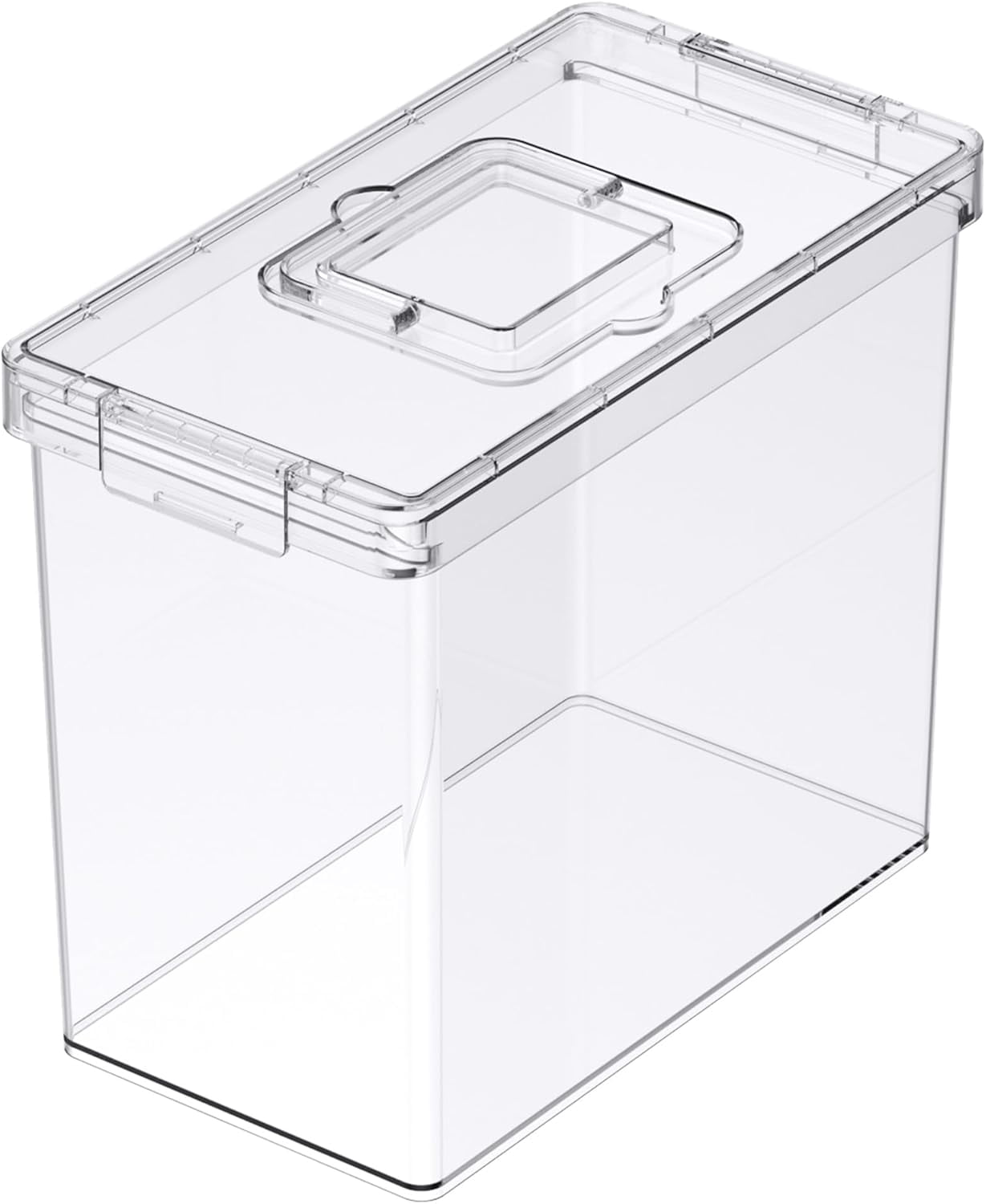 Simply Tidy Clear Letter File Storage Case with Top Handle Waterproof ...