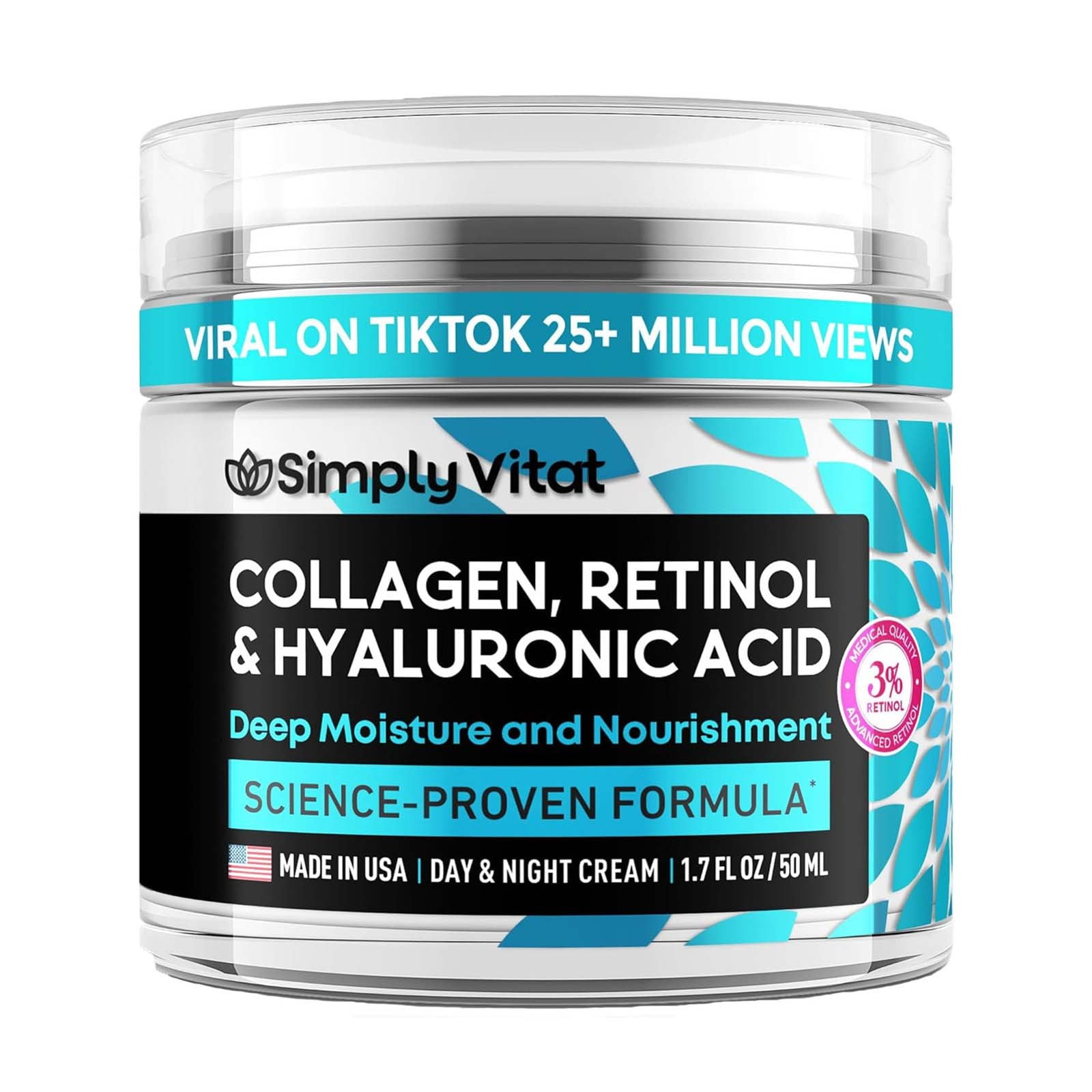 Simply Vital Peptide Cream Simplyvitat Moisturizer Collagen Neck and Décolleté Usa Day & Night ...