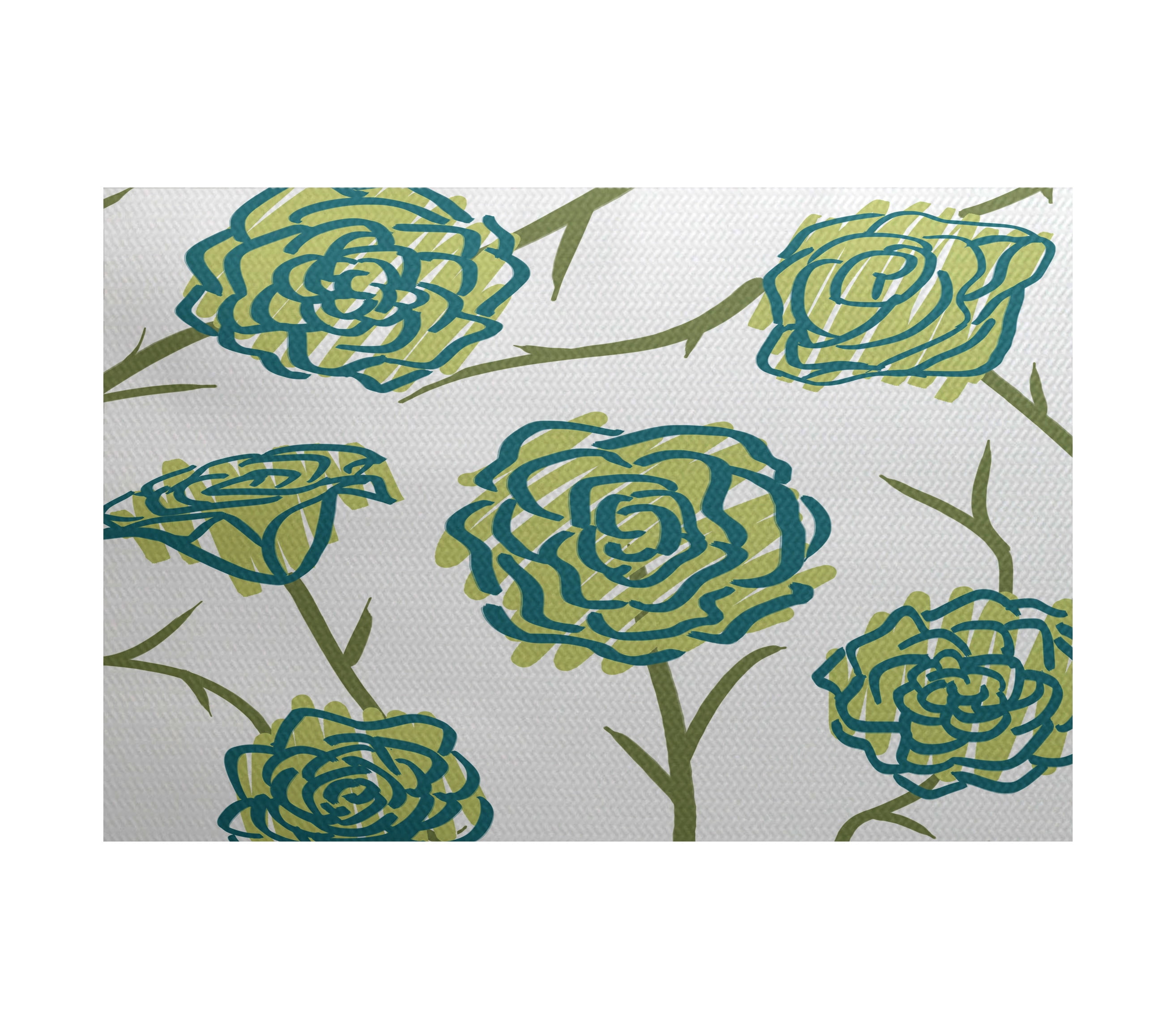 Simply daisy 2' x 3' spring floral 1 floral print indoor rug - Walmart.com