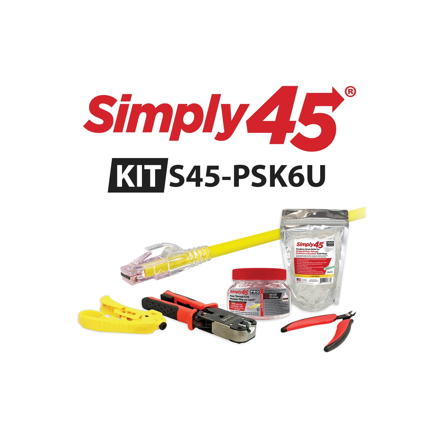 Simply45 ProSeries Cat6/6a UTP Starter Kit - Walmart.com