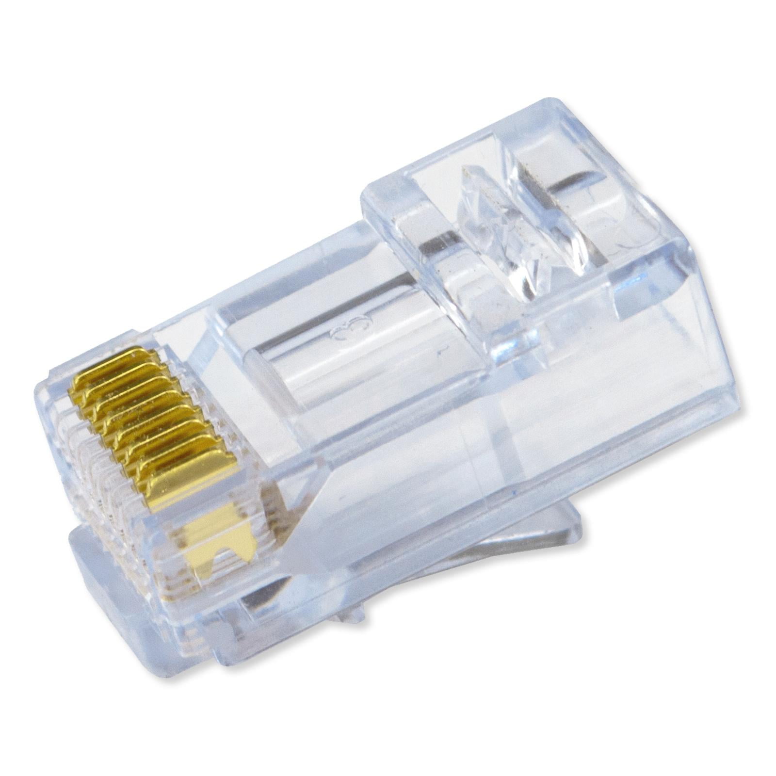 Simply45 S45-1000 Standard 8P8C RJ45 Modular Plug for Cat5E UTP ...