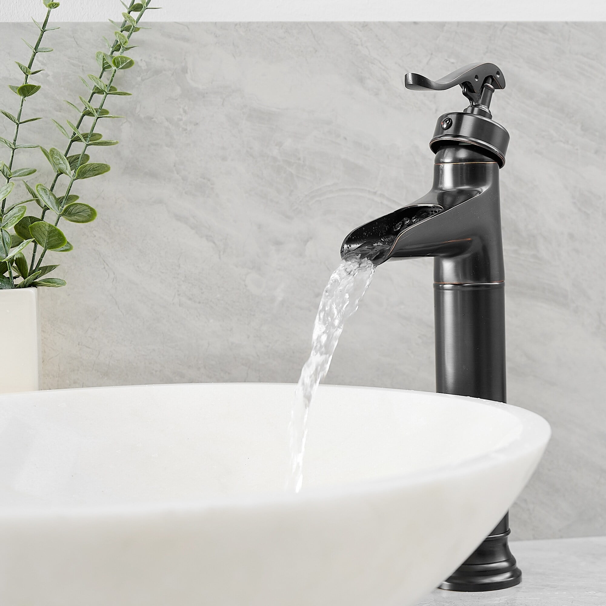 SimplyCopper 13" Old Fashion Pump Style Faucet in Oil Rubbed Bronze ...