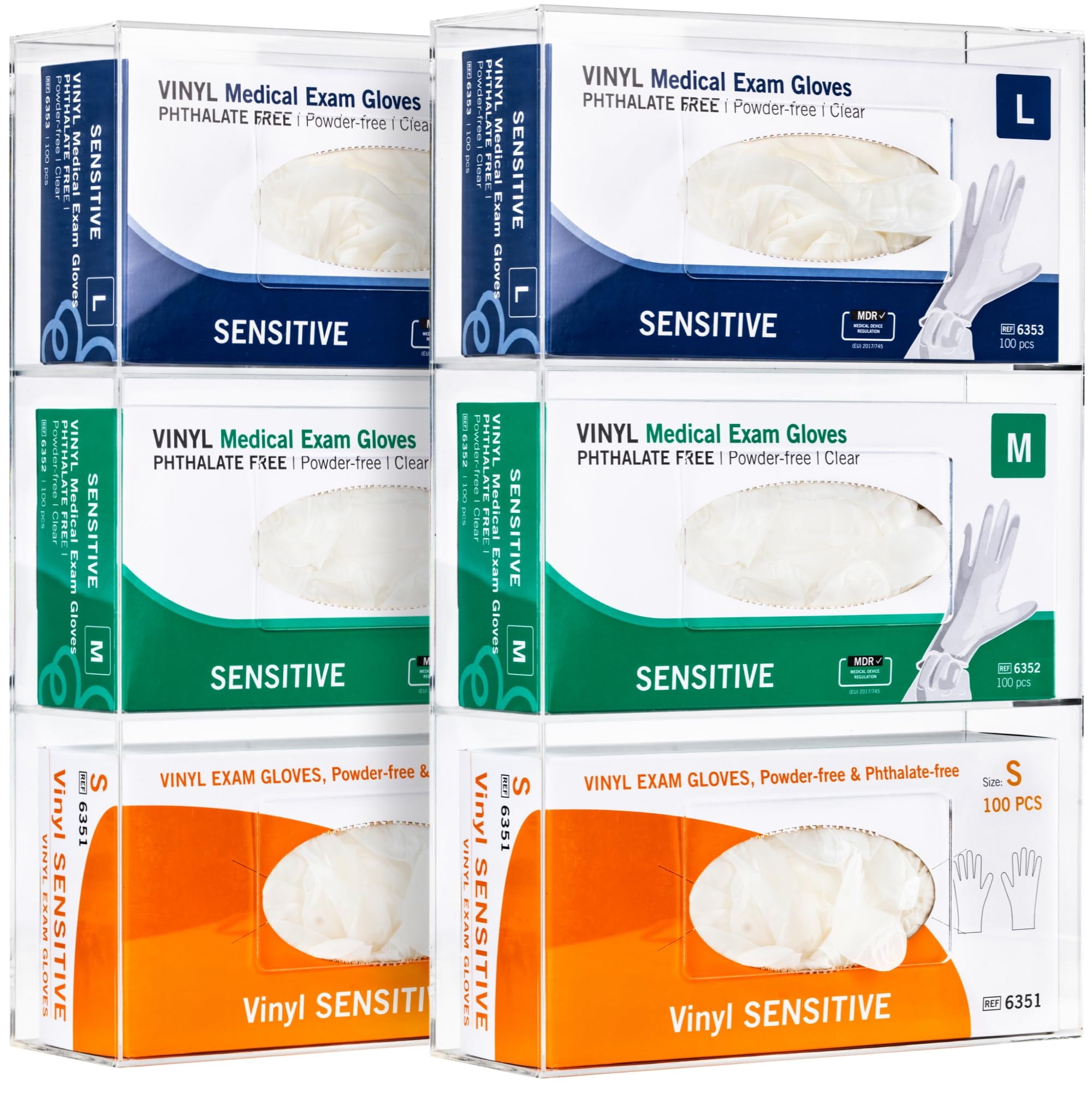 SimplyImagine Glove Holder for Wall Mount 2-pack – Durable Acrylic ...