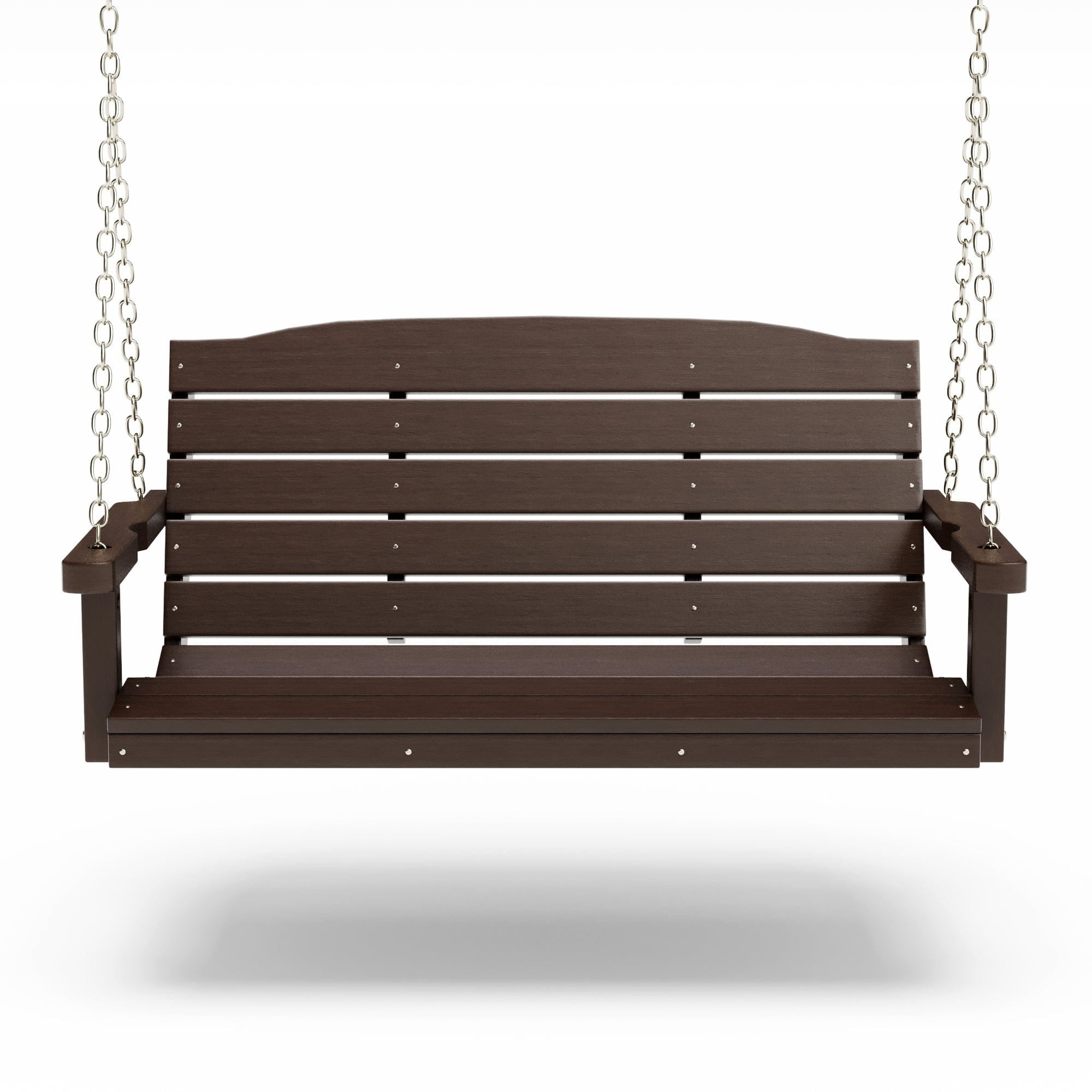 SimplyPoly Amish Made Classic Composite Porch Swing, 4-Foot, Brazilian ...