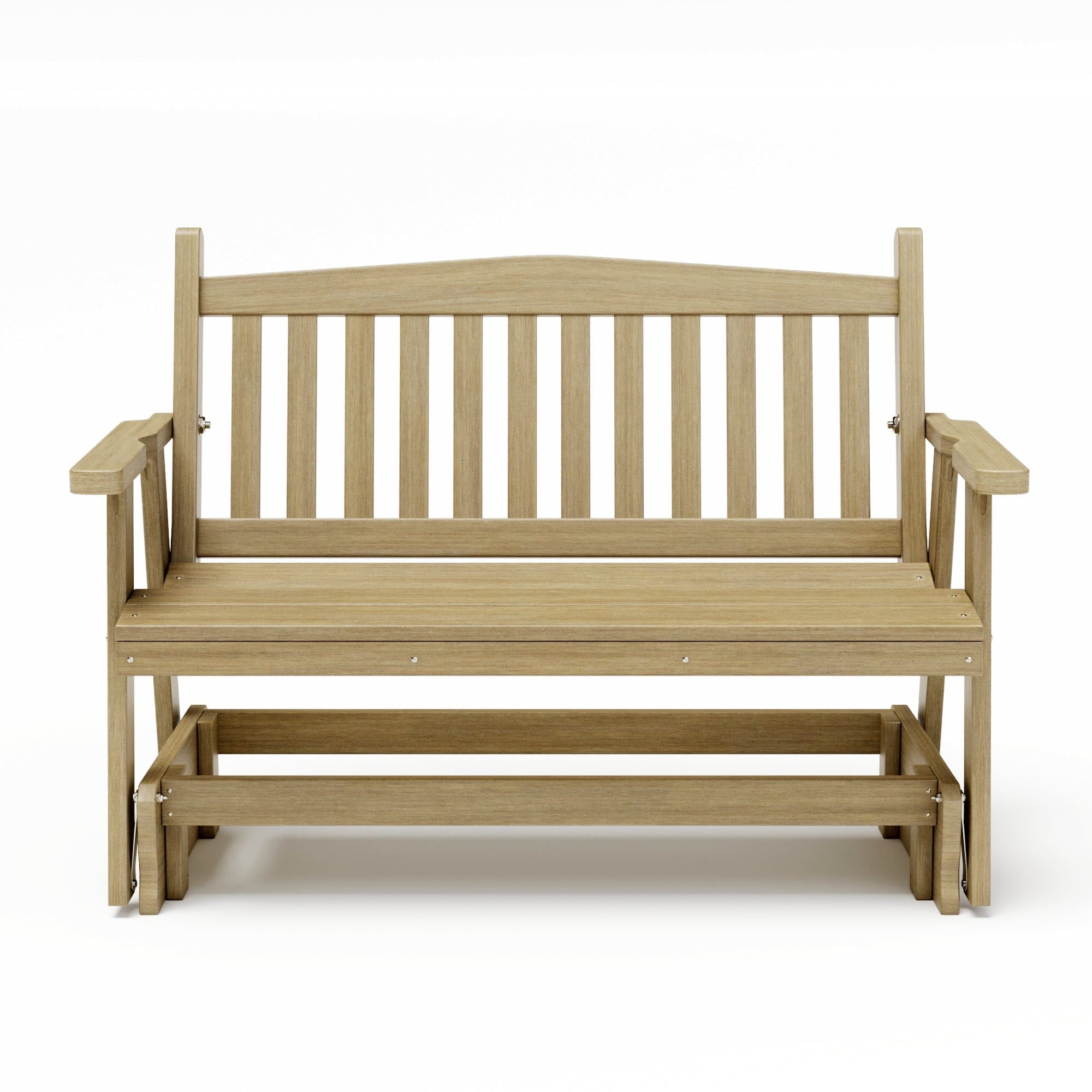 SimplyPoly Amish Made Mission Recycled Plastic Porch Glider, 5-Foot ...