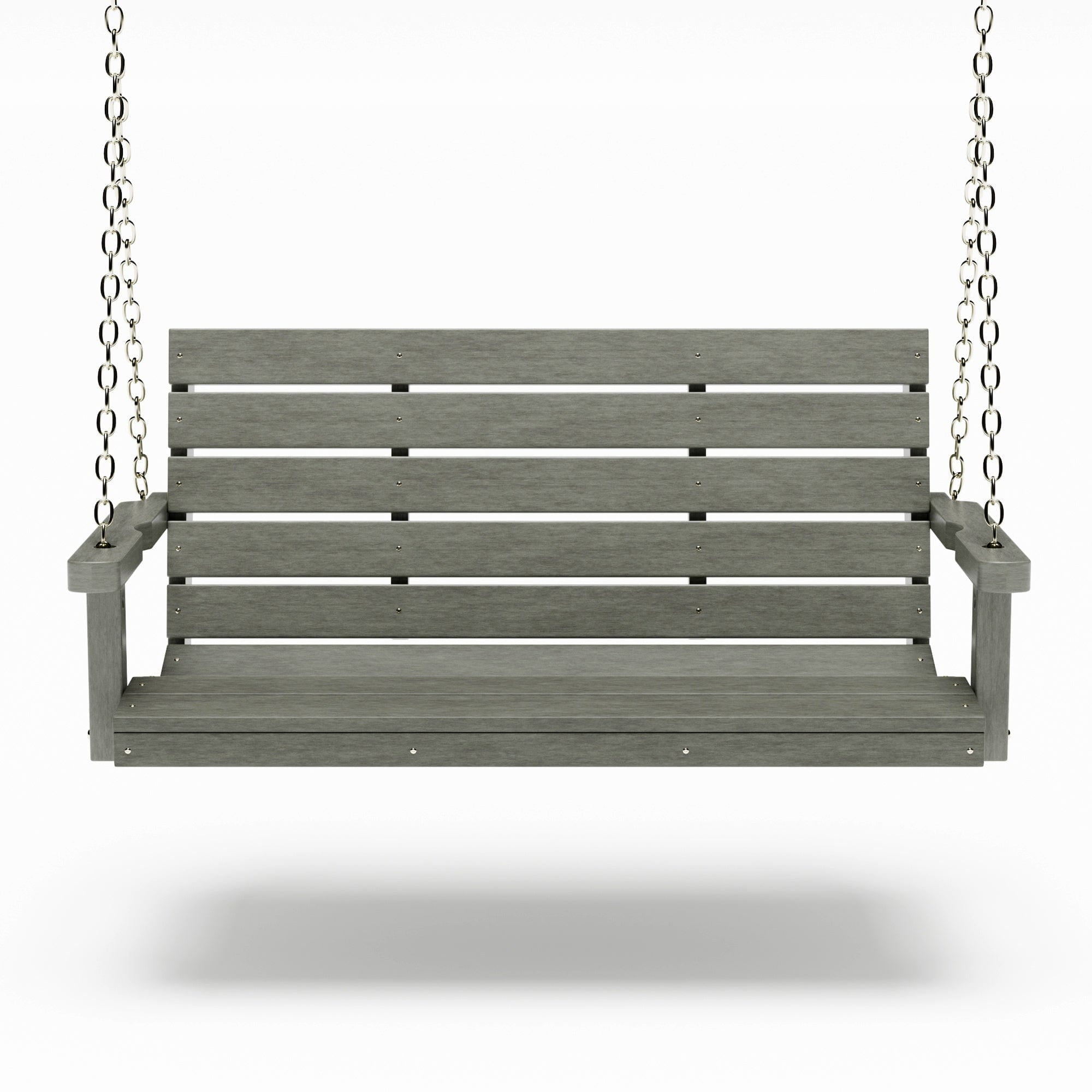 SimplyPoly Amish Made Signature Composite Porch Swing, 4-Foot, Dark ...