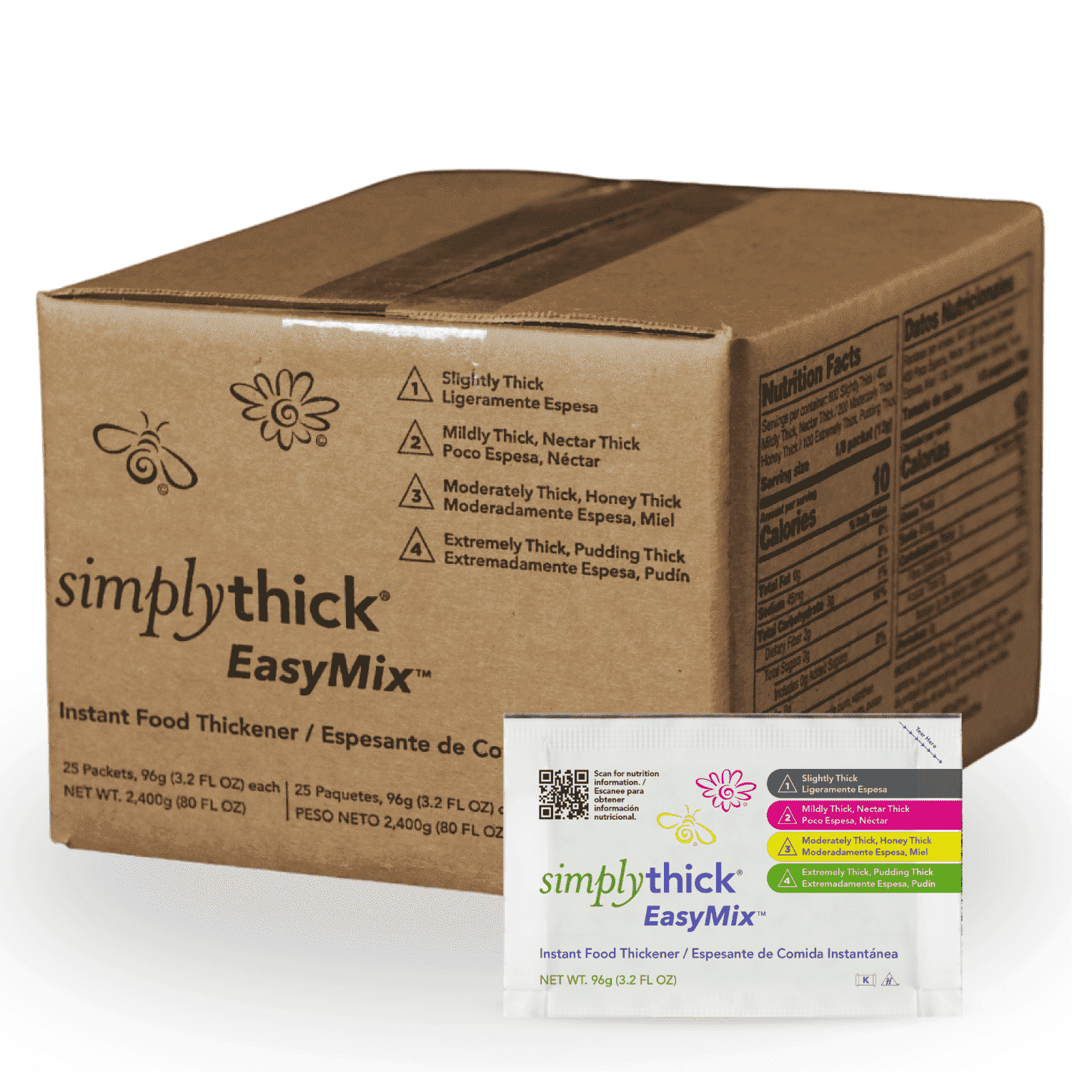 SimplyThick | 25 Count of 96g Bulk-Serving Packets| Thickener for ...