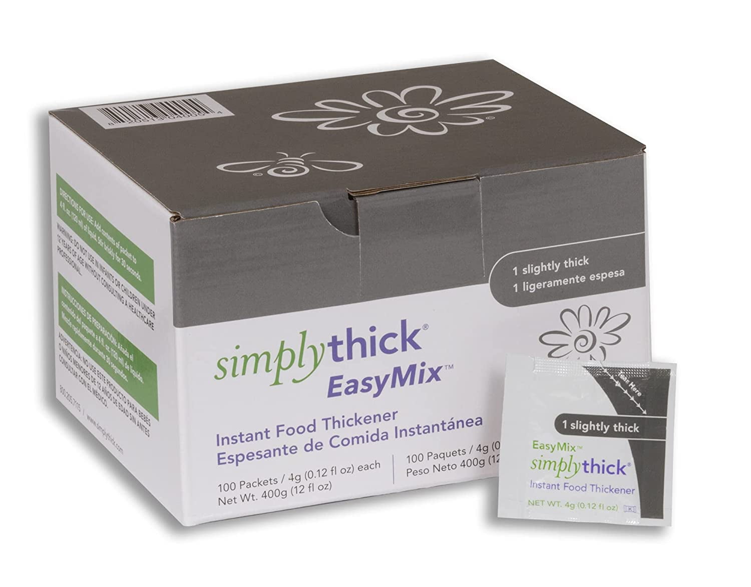 SimplyThick EasyMix | 100 Count of 4g Individual Packets | Gel ...