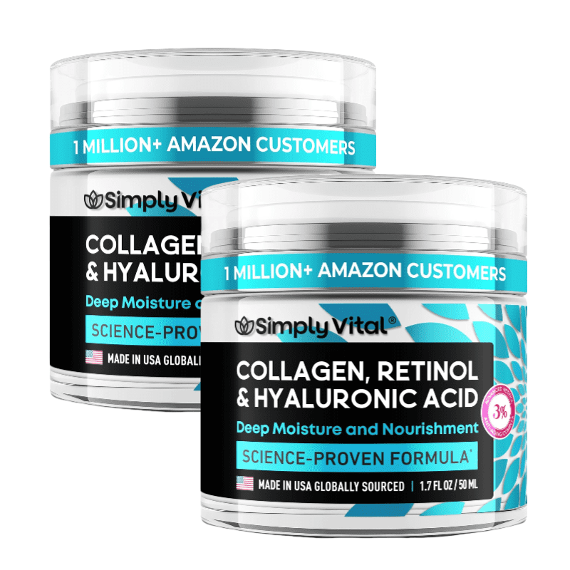 SimplyVital Collagen, RetinolHyaluronic Acid Cream,Aging Face ...