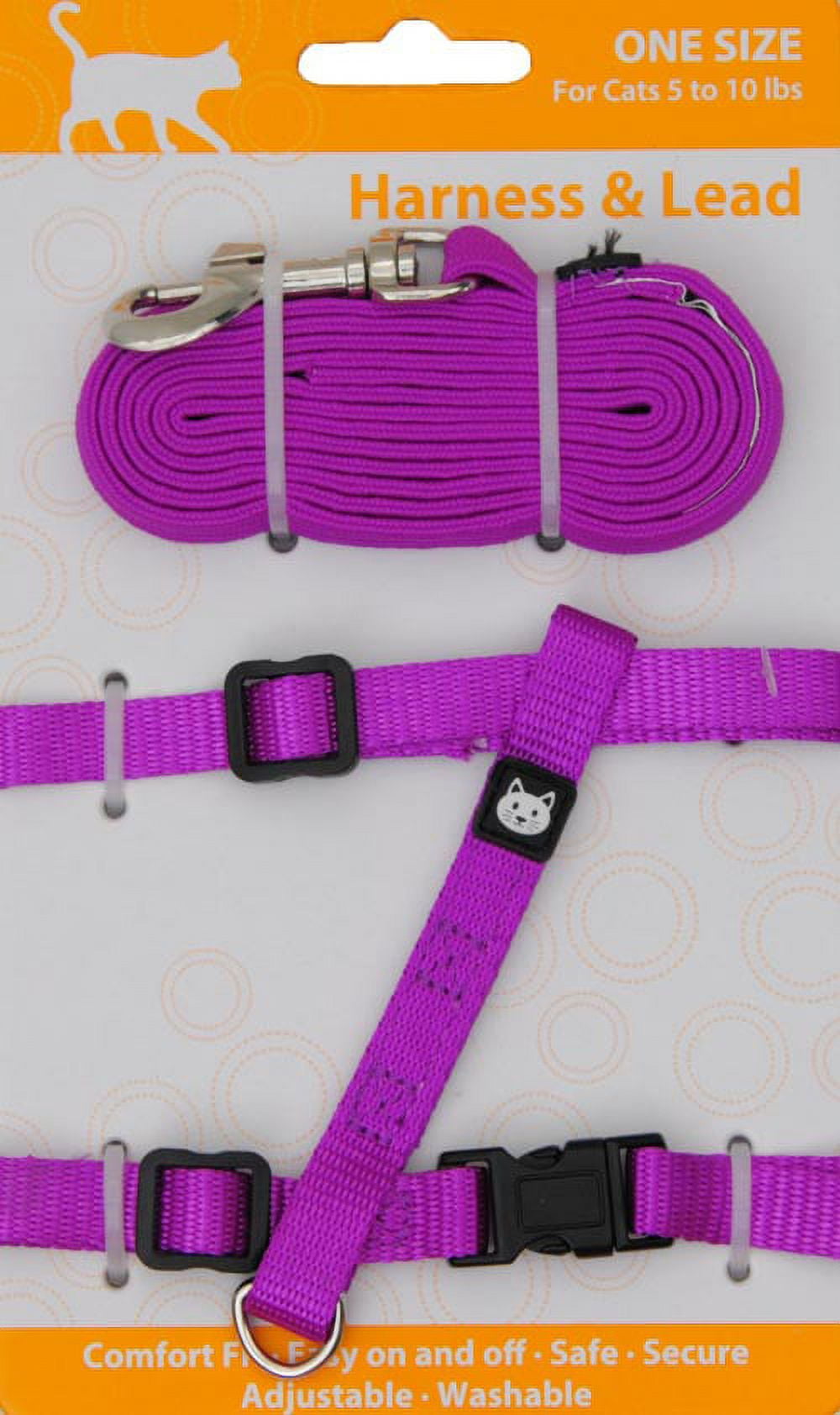 Simplydog Onesz Purple Adj Leash/harness - Walmart.com