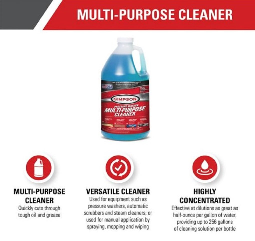 Simpson 88289 Pressure Washer Multi-Purpose Cleaner - 1 gallon ...