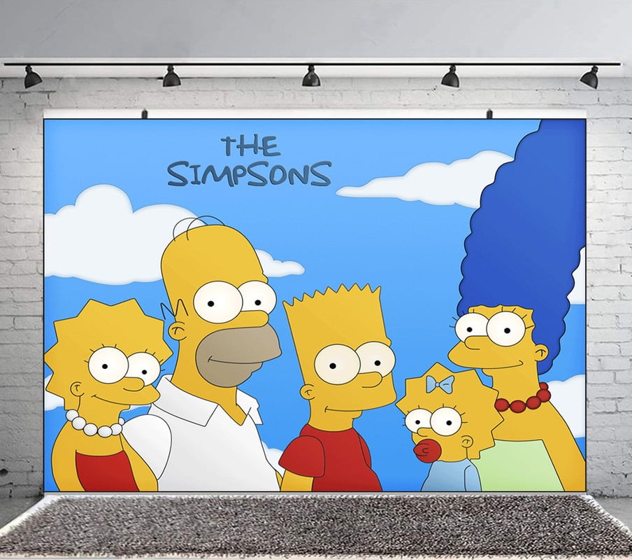 Simpson Backdrop Banner Party Supplies Poster Movie Theme Background ...
