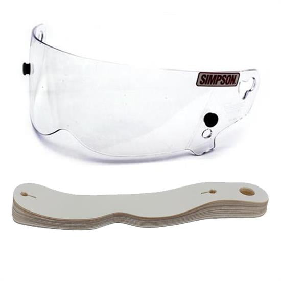 Simpson Clear Bandit Shield w/Speedway E-Style Tearoff Kit - Walmart.com