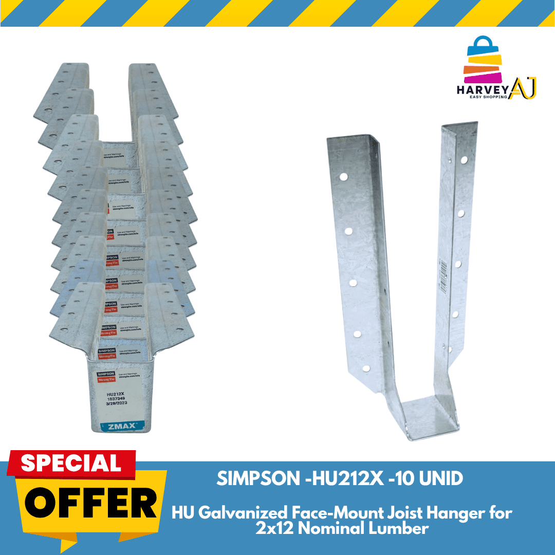 Simpson HU212 HUGalvanized FaceMount Joist Hanger for 2x12 Nominal ...