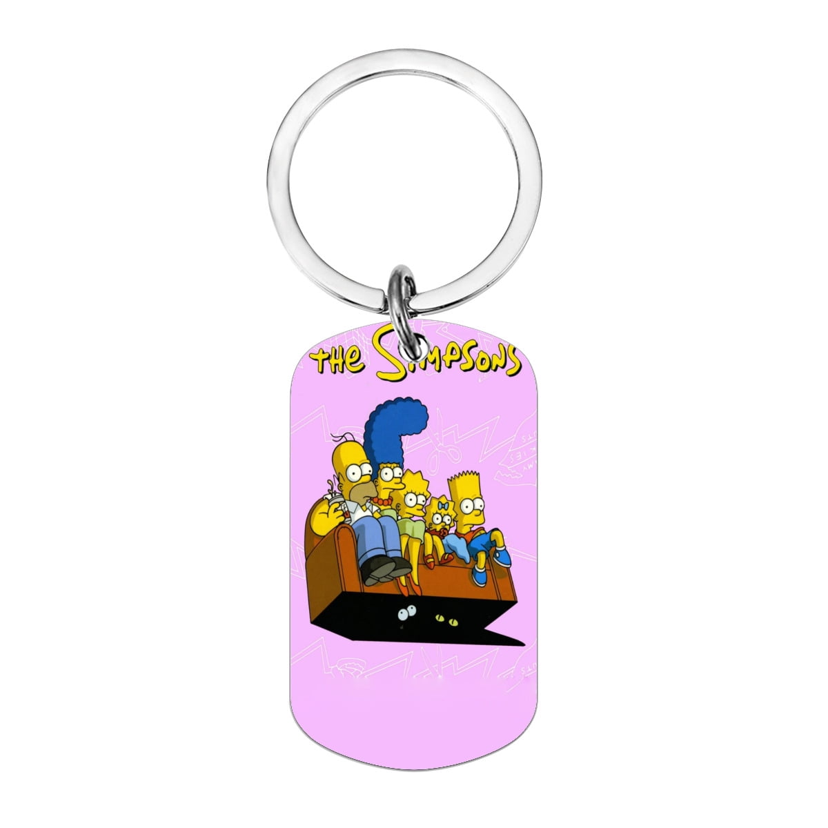 Simpson Keychain double side design animation pattern pendant picture ...